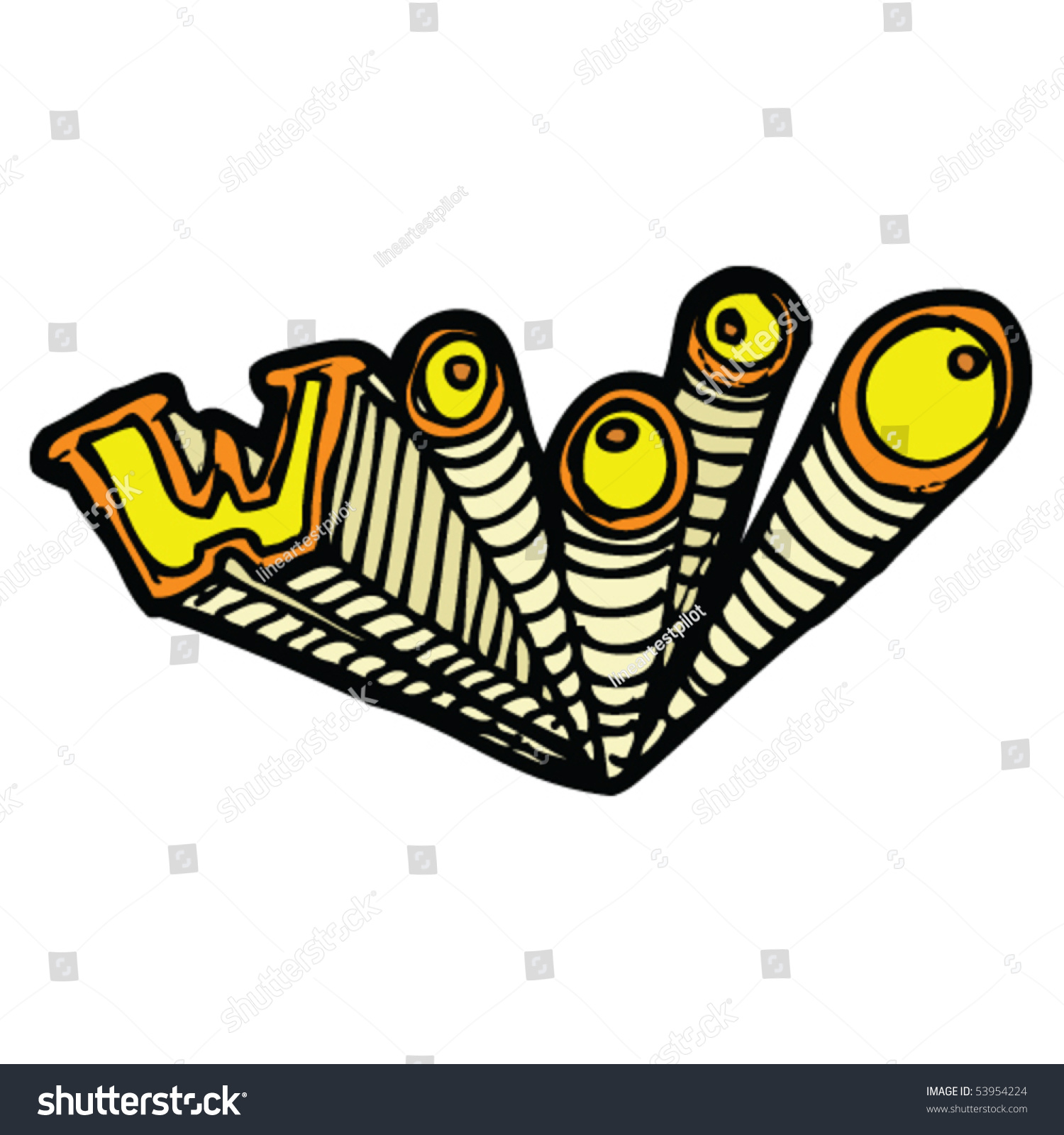 Word Wooo Drawing Stock Vector (Royalty Free) 53954224 | Shutterstock