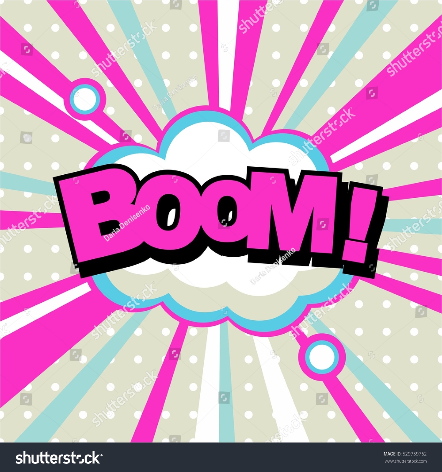 Wording Sound Effect Comic Speech Bubble Stock Vector (Royalty Free ...