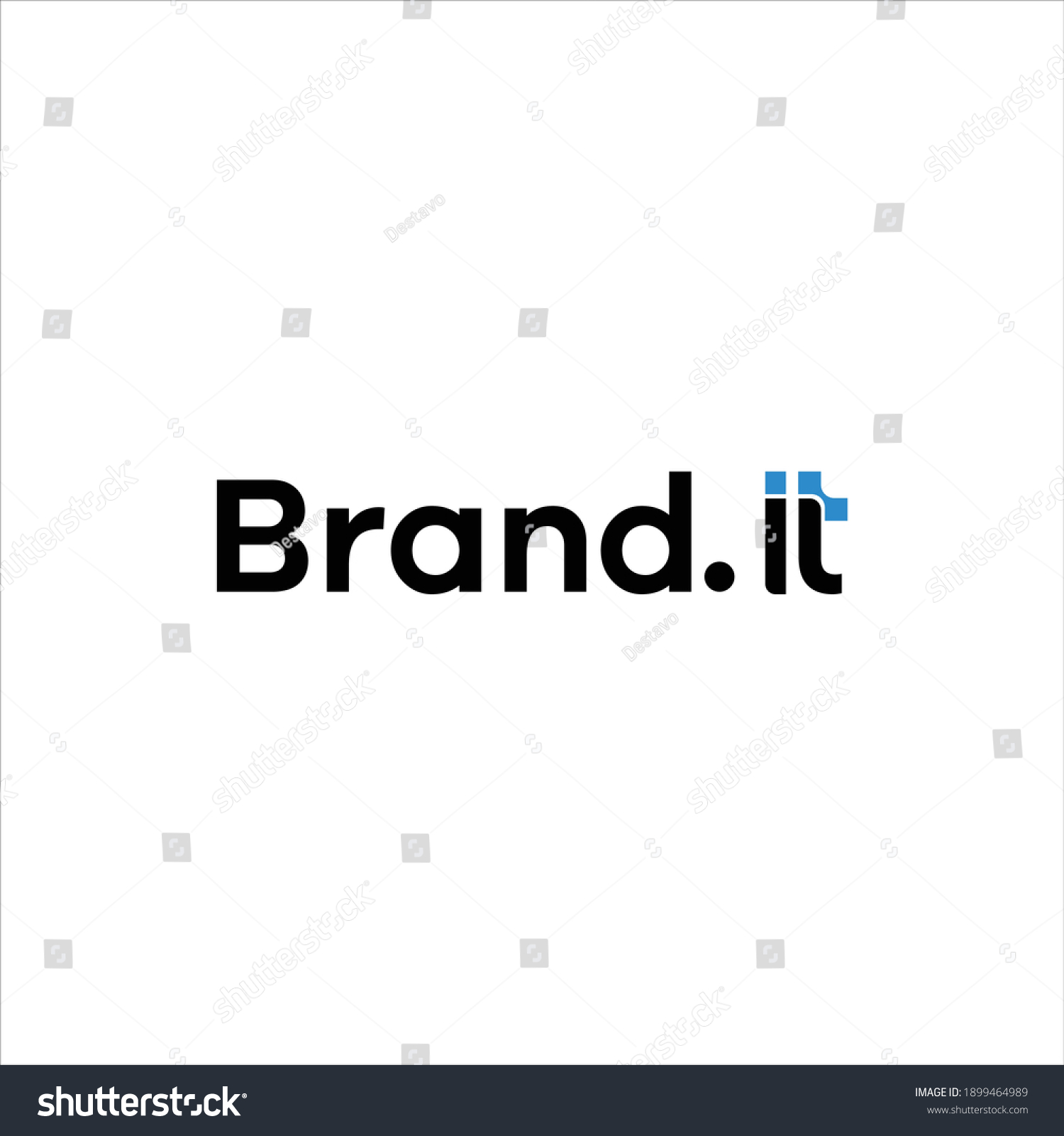Wordmark Technology Logo Design Stock Vector (Royalty Free) 1899464989 ...