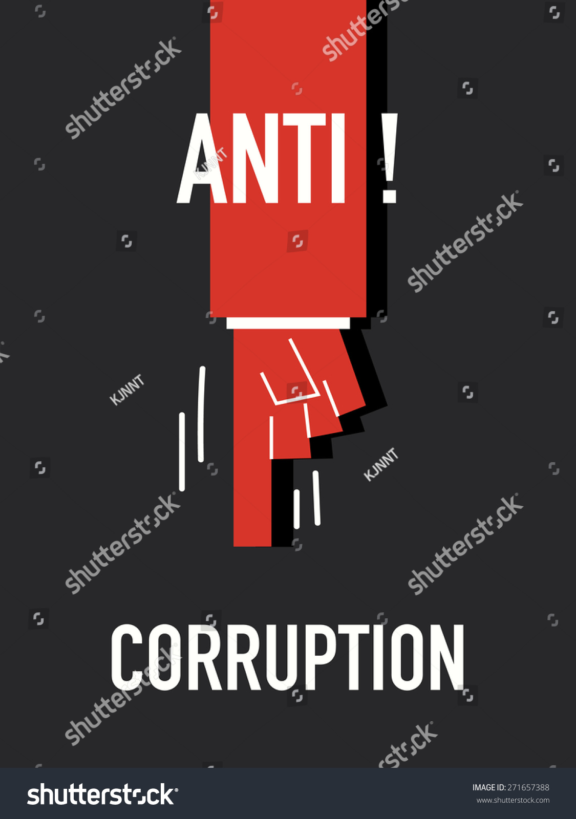 Words Anti Corruption Stock Vector (Royalty Free) 271657388 | Shutterstock