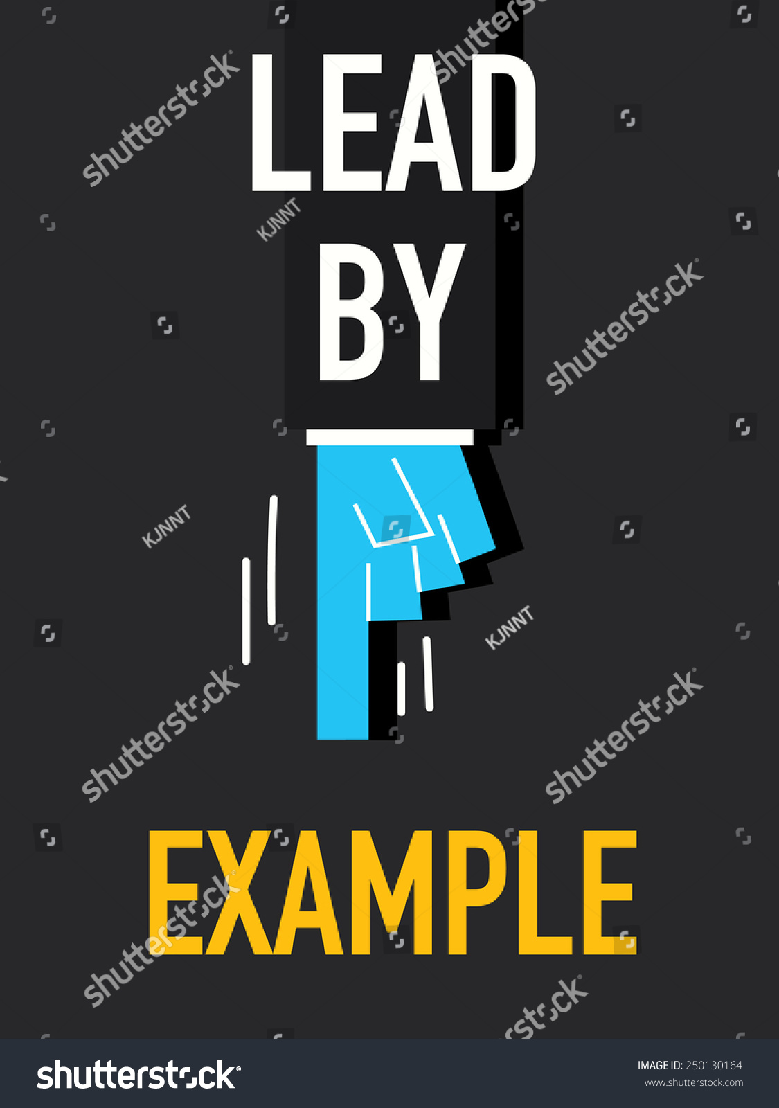 Words Lead By Example Stock Vector (Royalty Free) 250130164 | Shutterstock