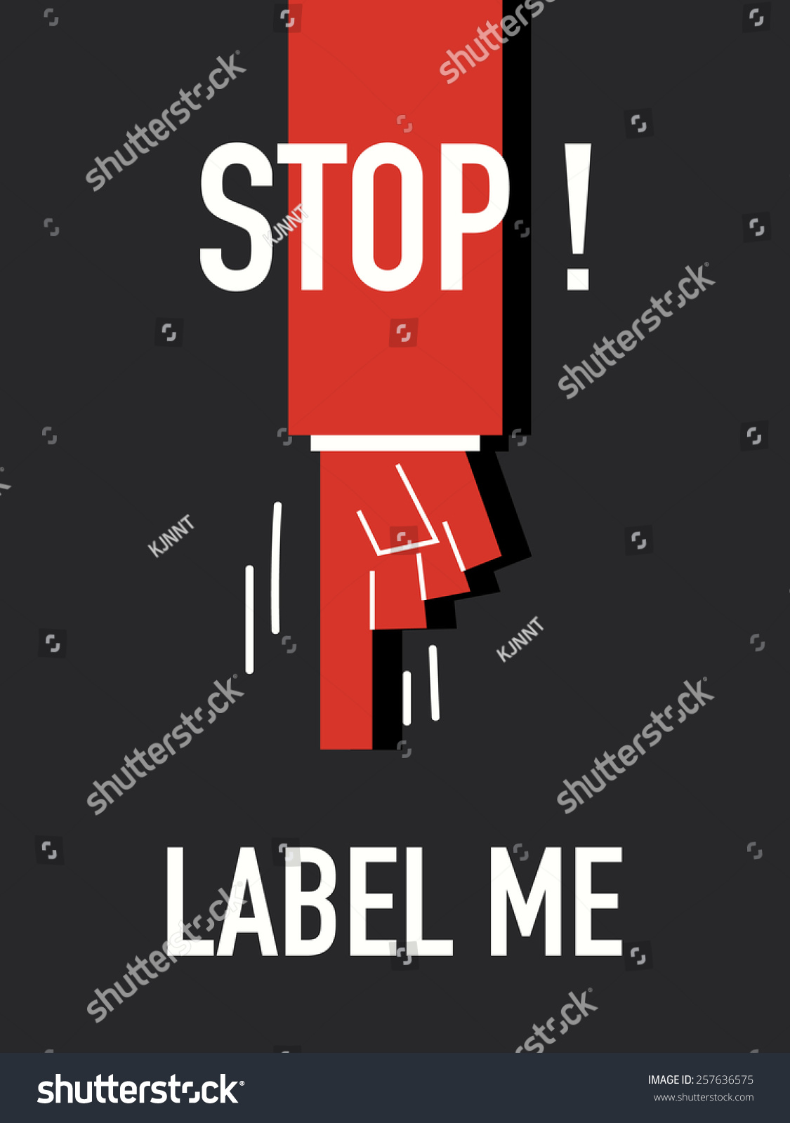 Words Stop Label Me Stock Vector (Royalty Free) 257636575 | Shutterstock