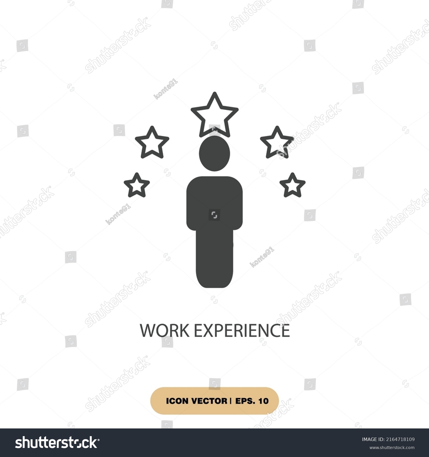 Work Experience Icons Symbol Vector Elements Stock Vector (Royalty Free ...