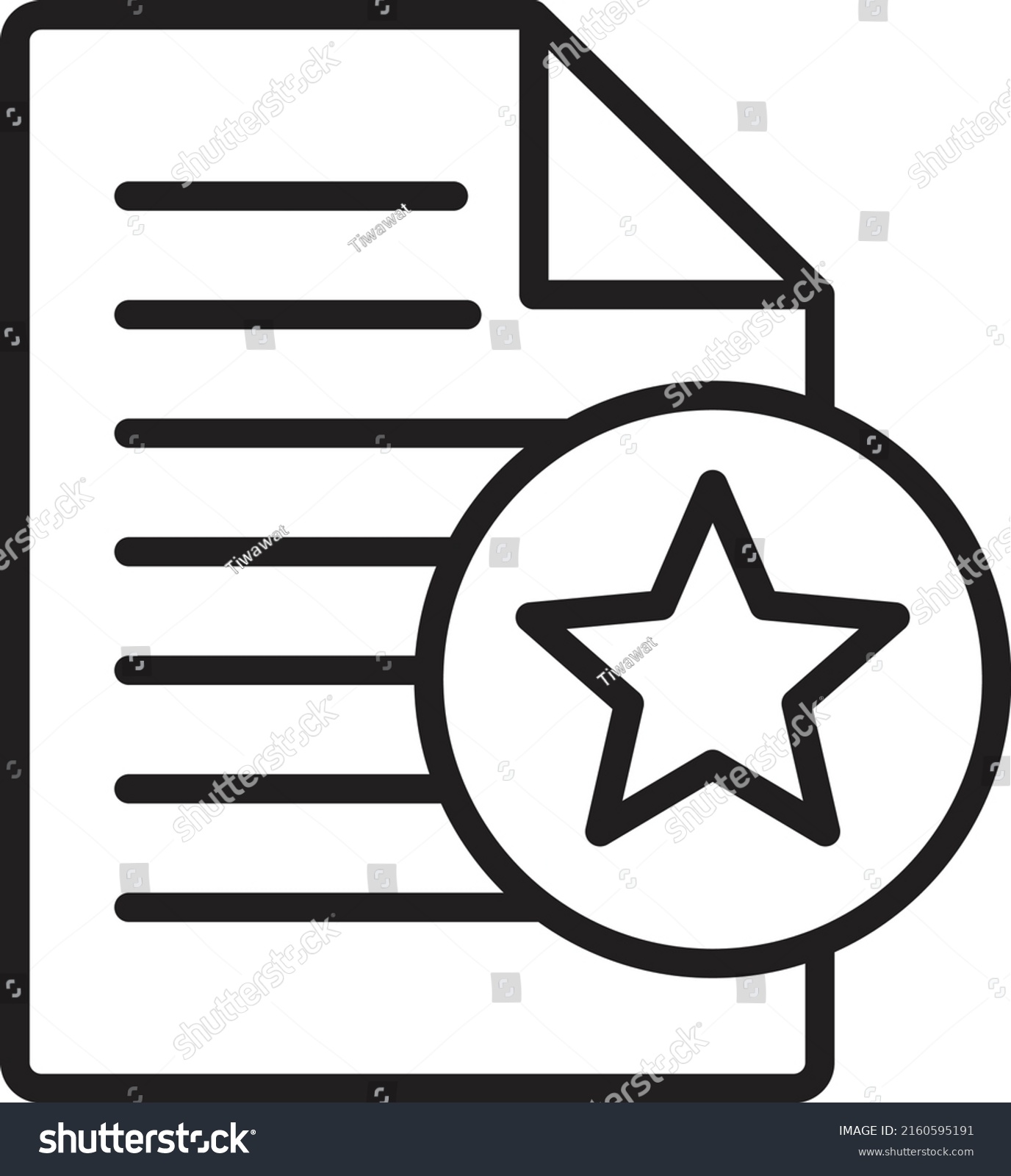 Work File Icon White Background Stock Vector (Royalty Free) 2160595191 ...