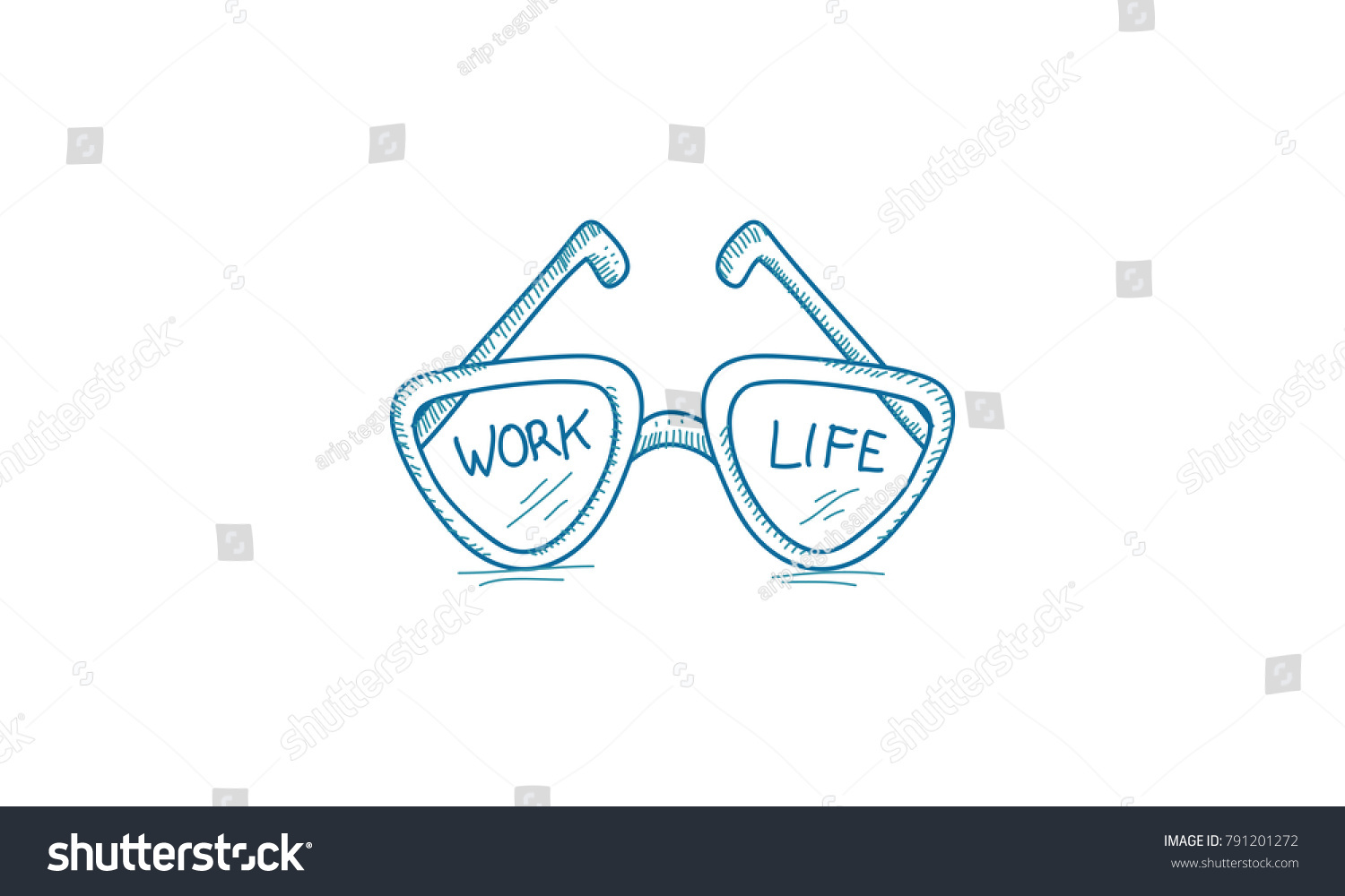 Work Life Balance Template Vector Stock Vector (Royalty Free) 791201272 ...