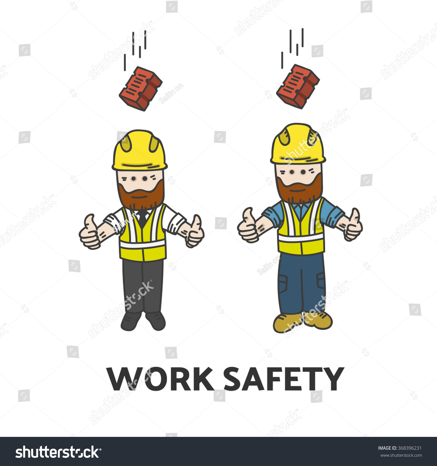 Work Safety Illustration Stock Vector 368396231 - Shutterstock