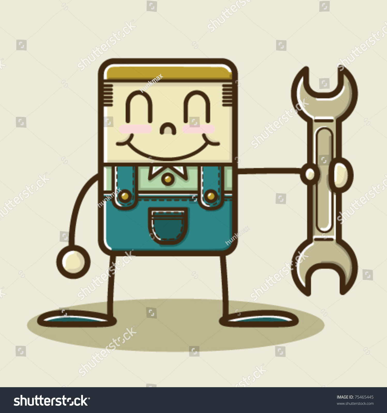 Worker Cartoon Stock Vector (Royalty Free) 75465445 | Shutterstock