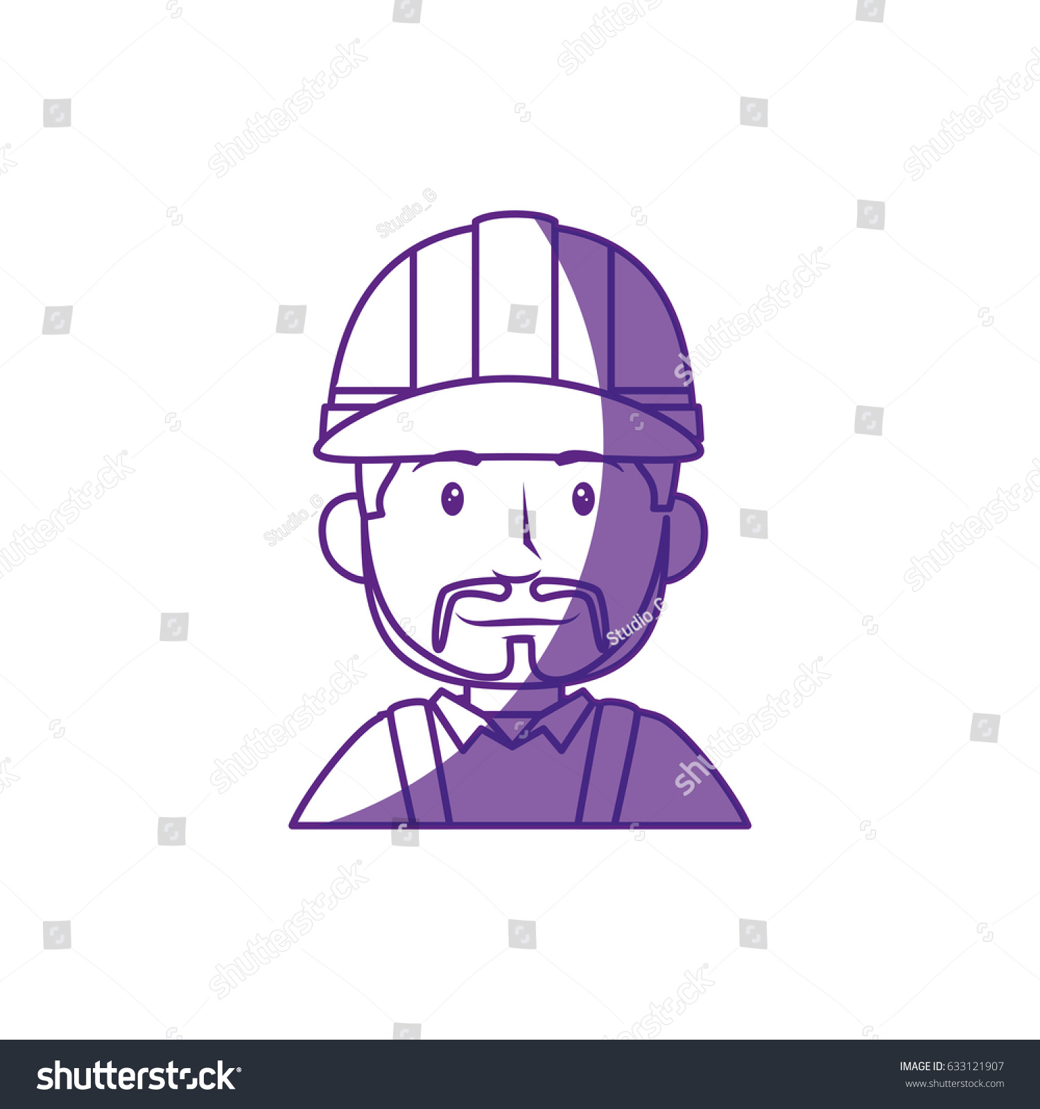 Worker Man Cartoon Stock Vector (Royalty Free) 633121907
