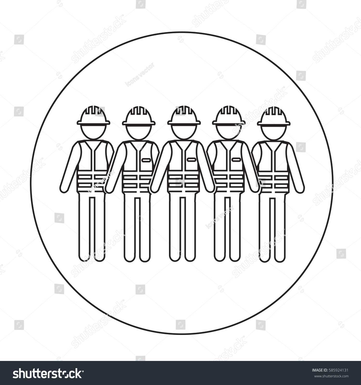 Worker People Icon Stock Vector (Royalty Free) 585924131 | Shutterstock