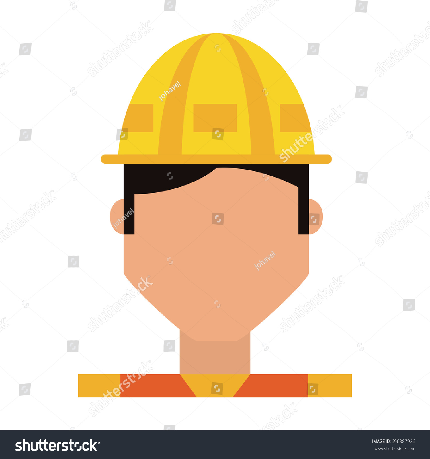 Worker Profile Cartoon Stock Vector (Royalty Free) 696887926 | Shutterstock