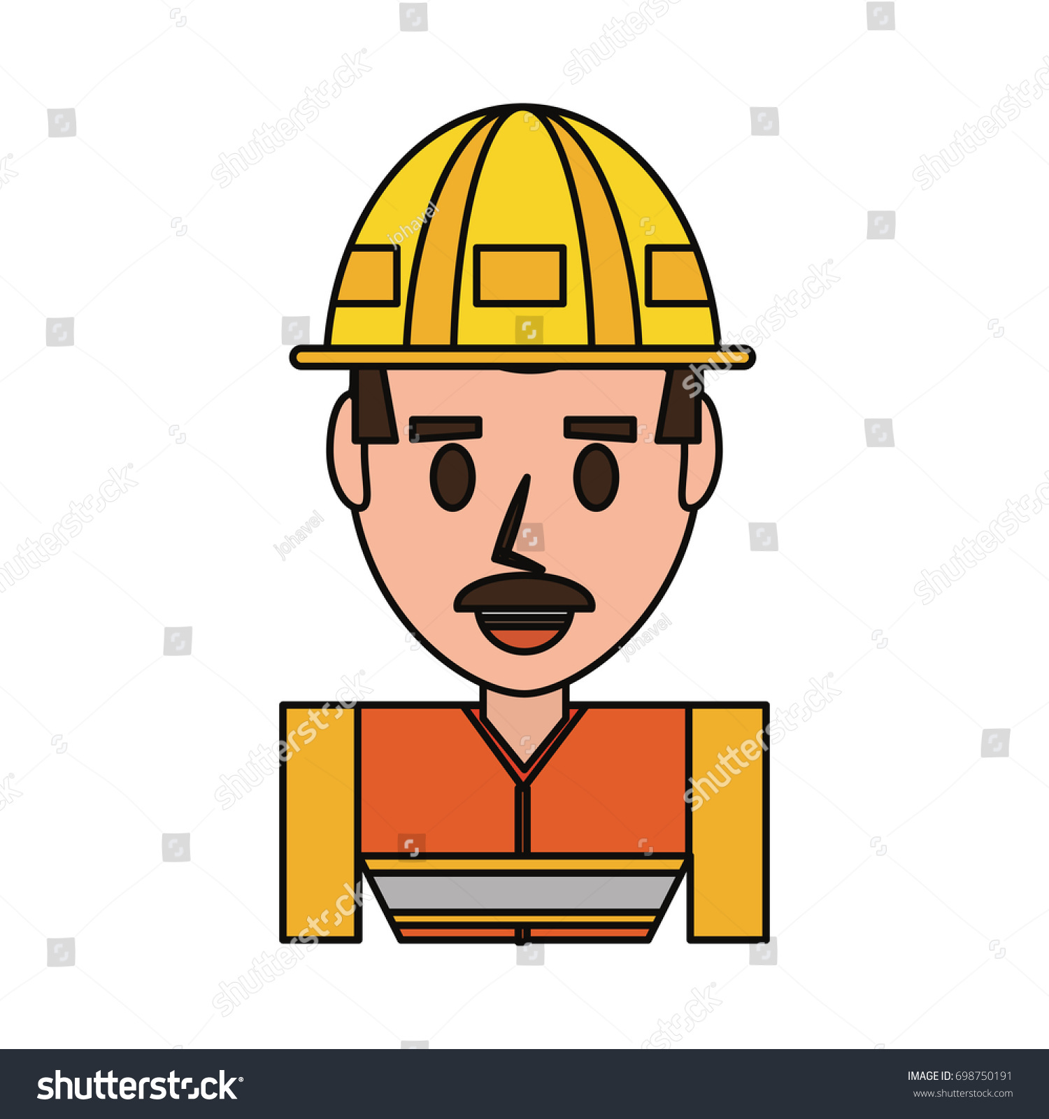 Worker Profile Cartoon Stock Vector (Royalty Free) 698750191 | Shutterstock