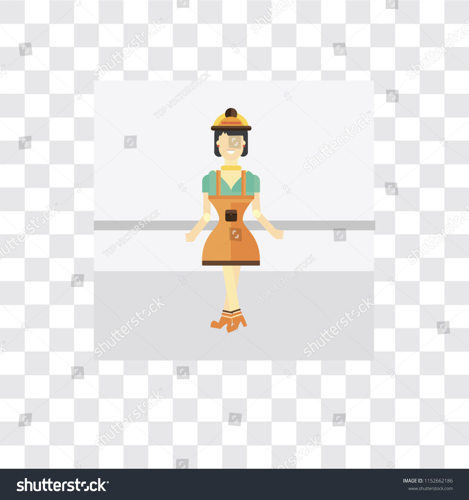 Worker Vector Icon Isolated On Transparent Stock Vector (Royalty Free ...
