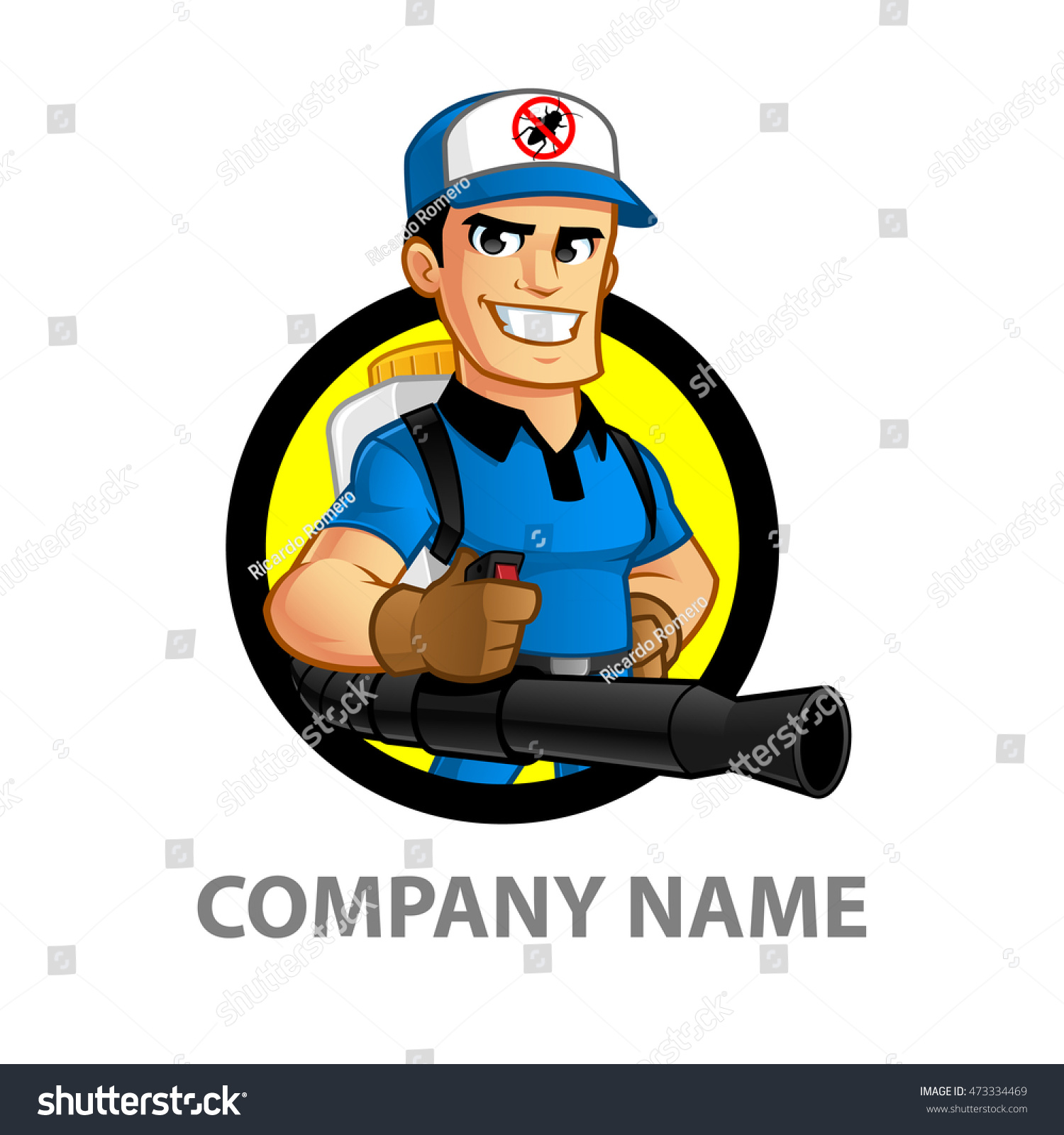 Worker Equipment Pest Extermination Stock Vector (Royalty Free) 473334469