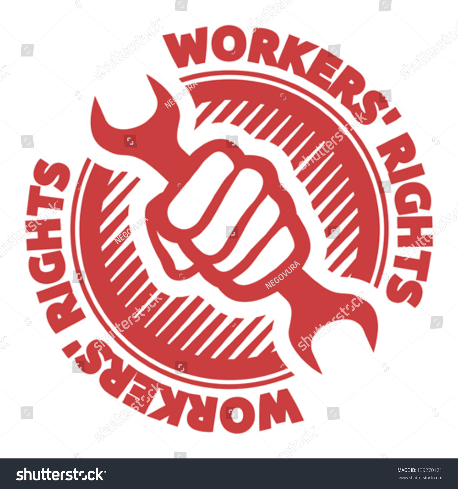 Workers' Rights Stock Vector Illustration 139270121 : Shutterstock