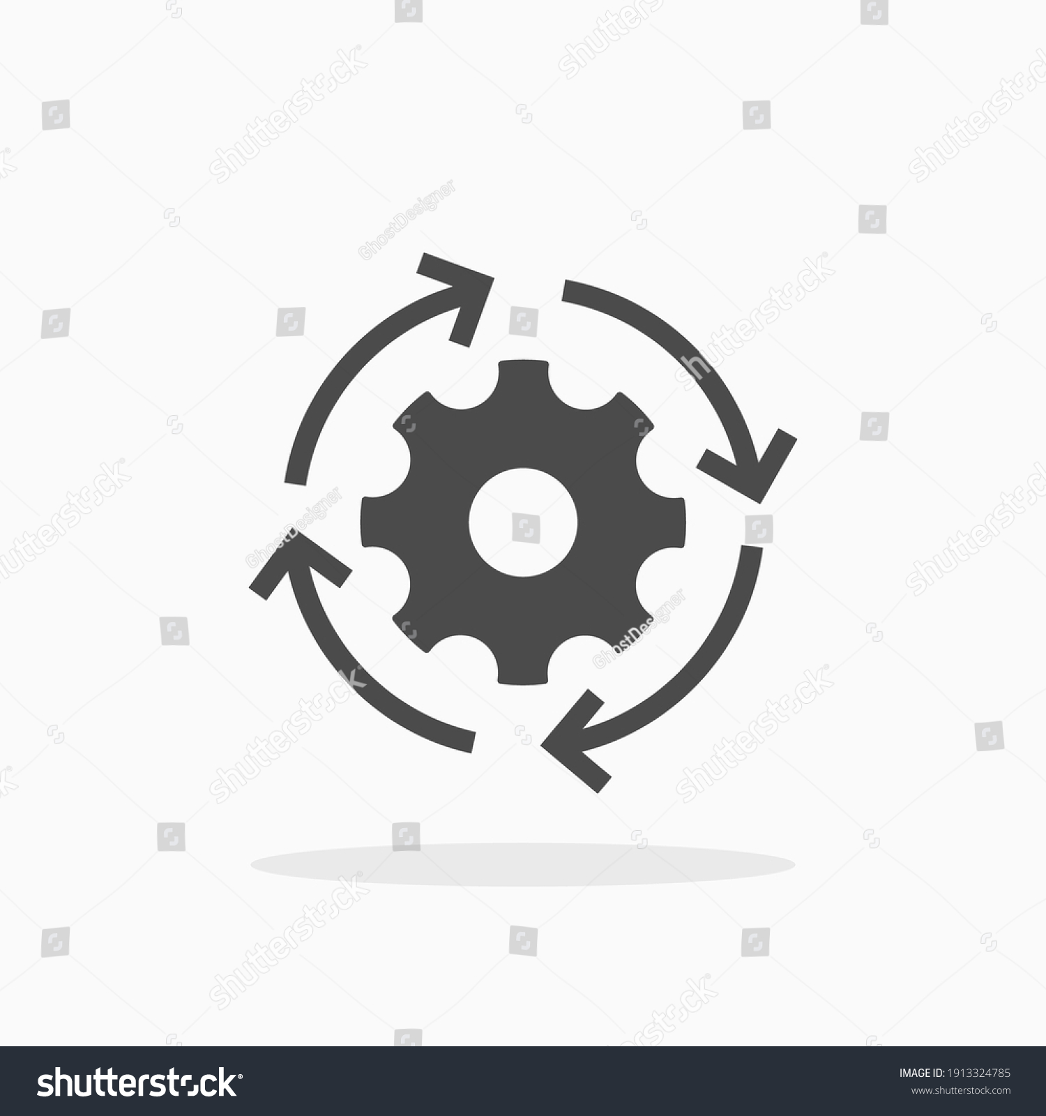 Workflow Icon Your Design Logo Vector Stock Vector (Royalty Free ...