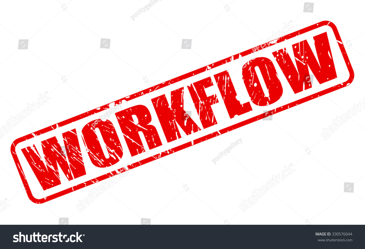 Workflow Red Stamp Text On White Stock Vector (Royalty Free) 330576044