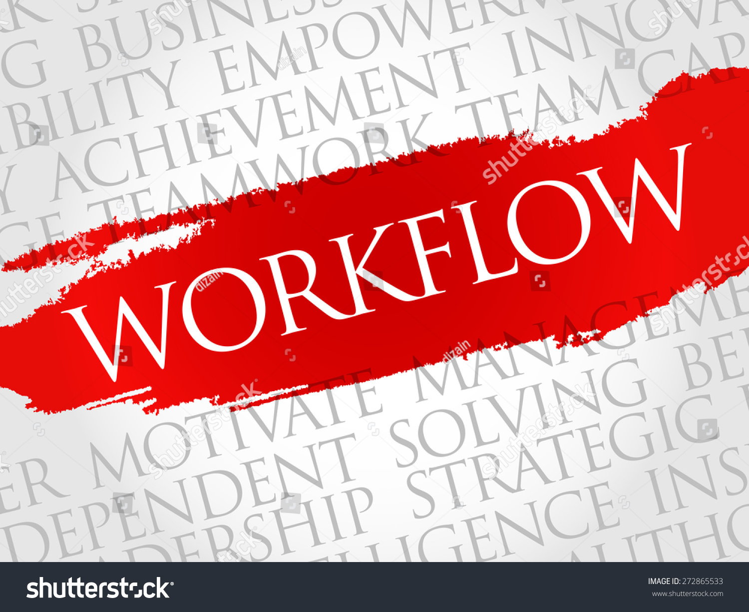 Workflow Word Cloud Business Concept Stock Vector (Royalty Free ...
