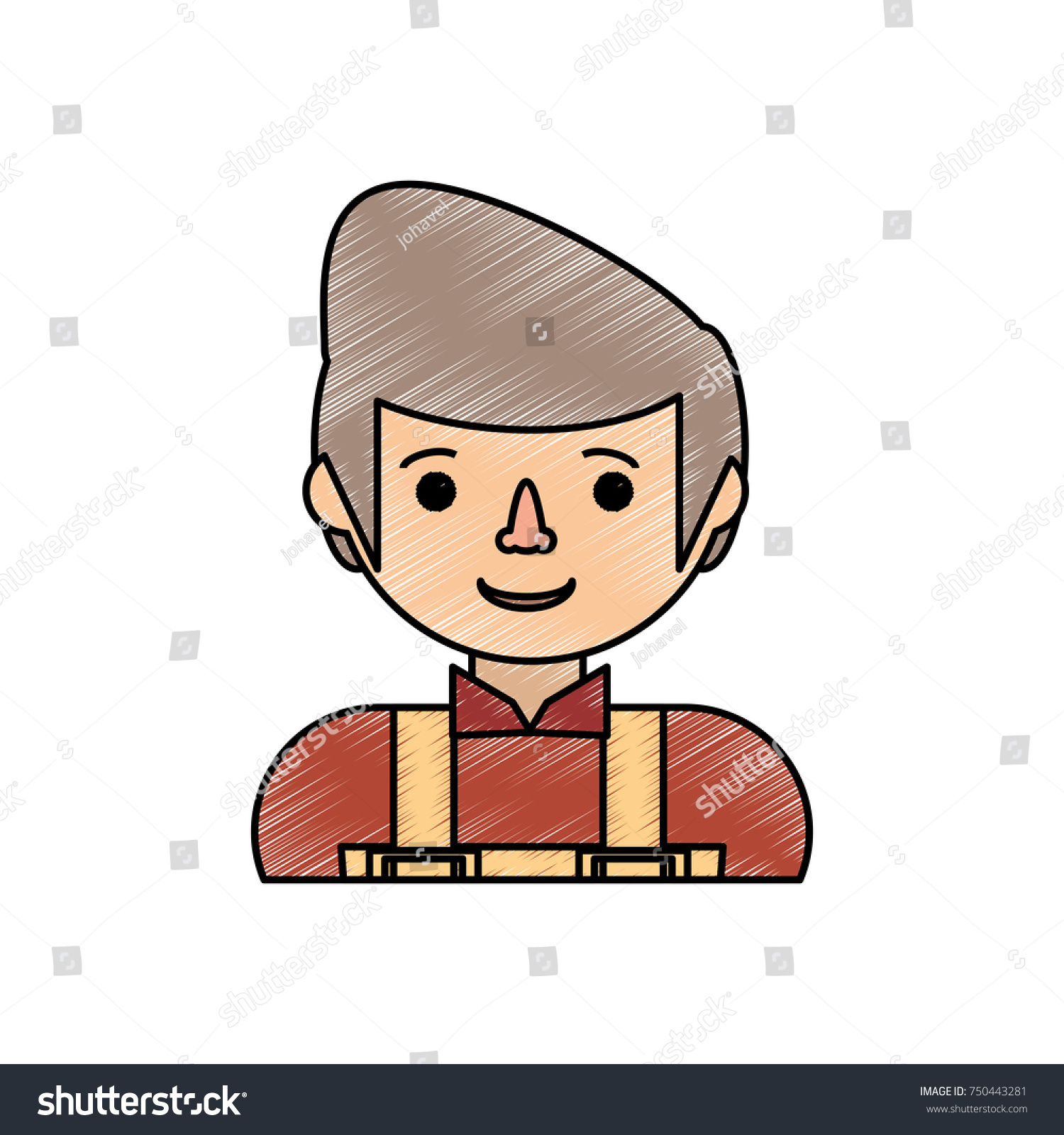 Working Man Vector Illustration Stock Vector (Royalty Free) 750443281 ...