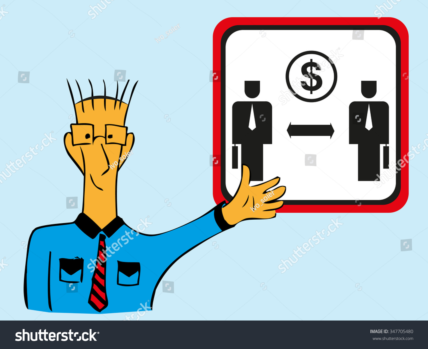Working Relationships Vector Illustration Stock Vector (Royalty Free ...