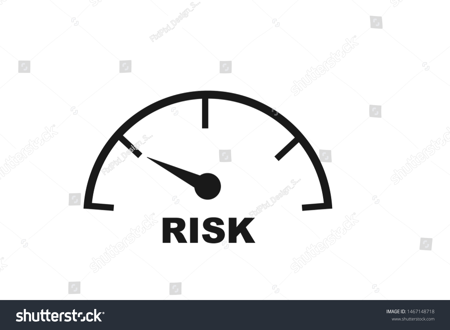 Working Risk Management Icon Vector Stock Vector (Royalty Free) 1467148718