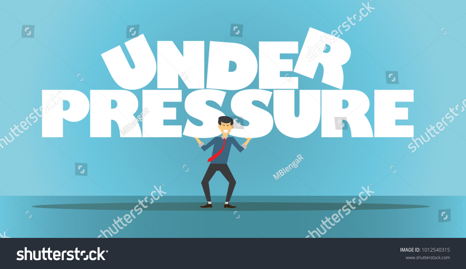 Working Under Pressure Worker Abstract Background Stock Vector (Royalty ...
