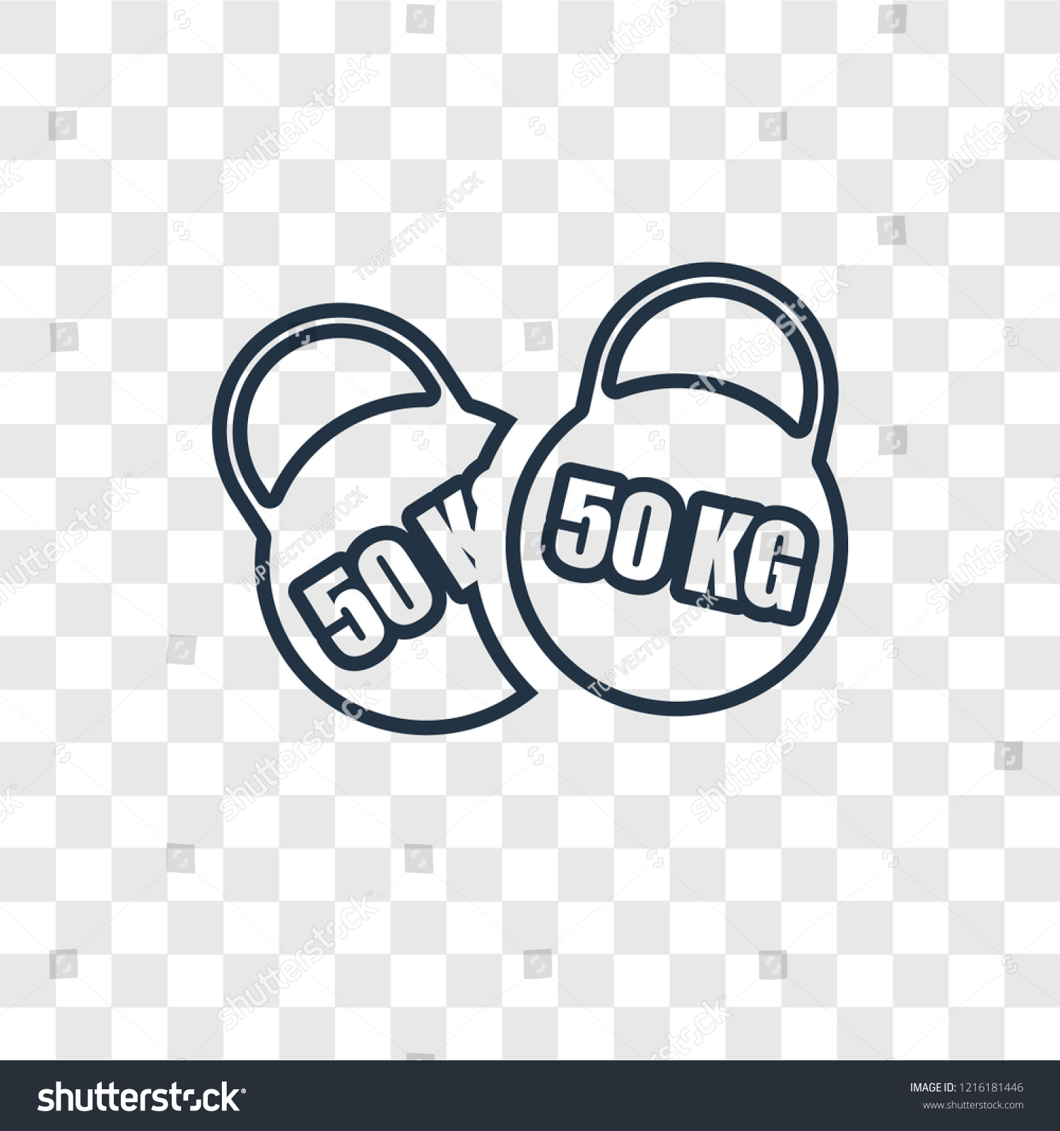 Workout Concept Vector Linear Icon Isolated Stock Vector (Royalty Free ...