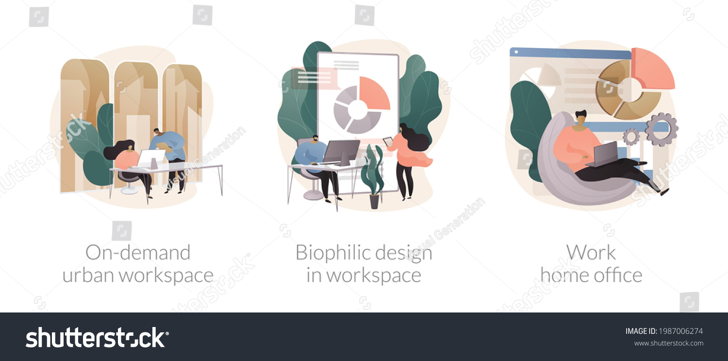 Workplace Organization Abstract Concept Vector Illustrations Stock ...