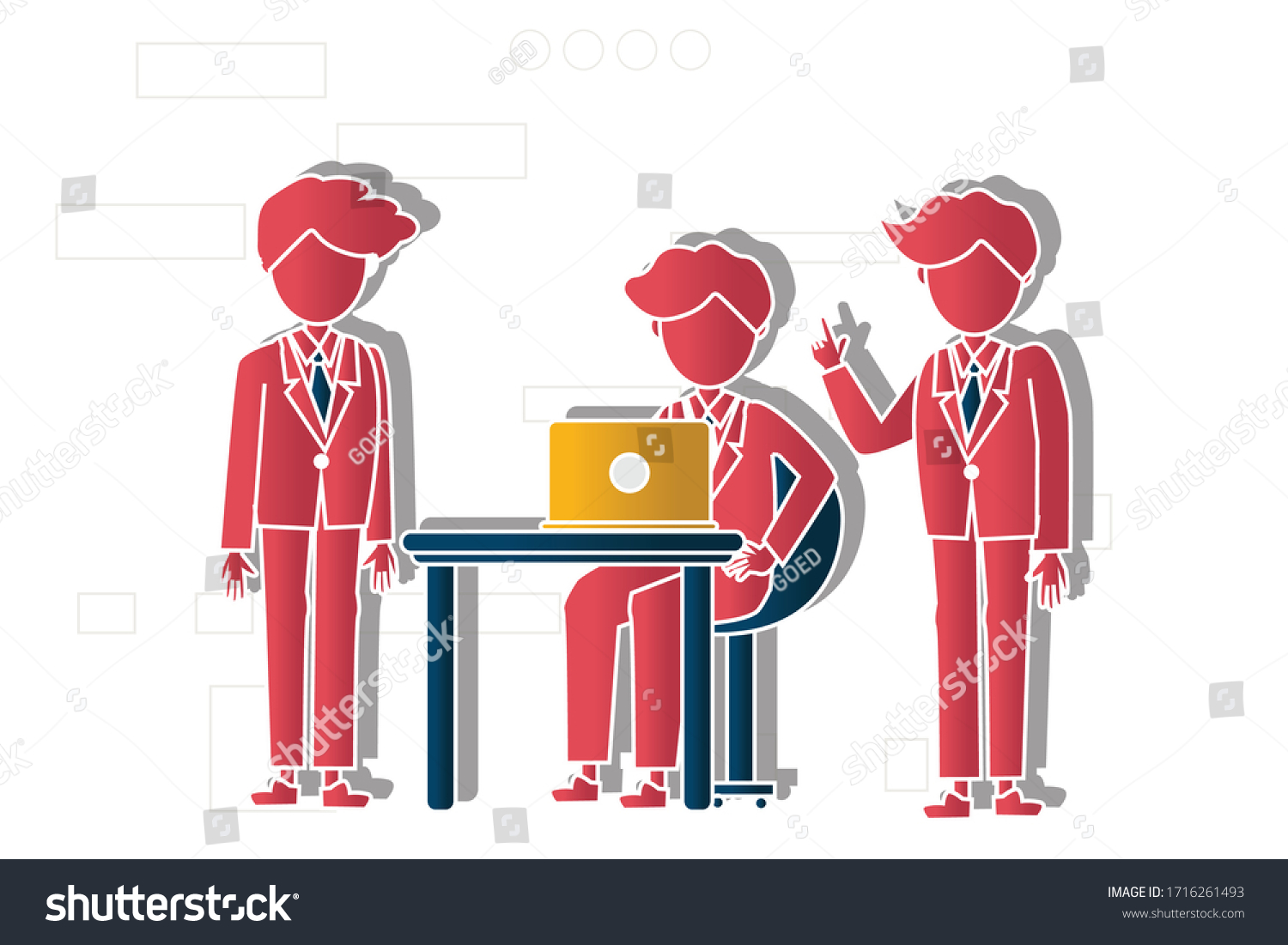 Workshop Concept On White Background Creative Stock Vector (Royalty ...