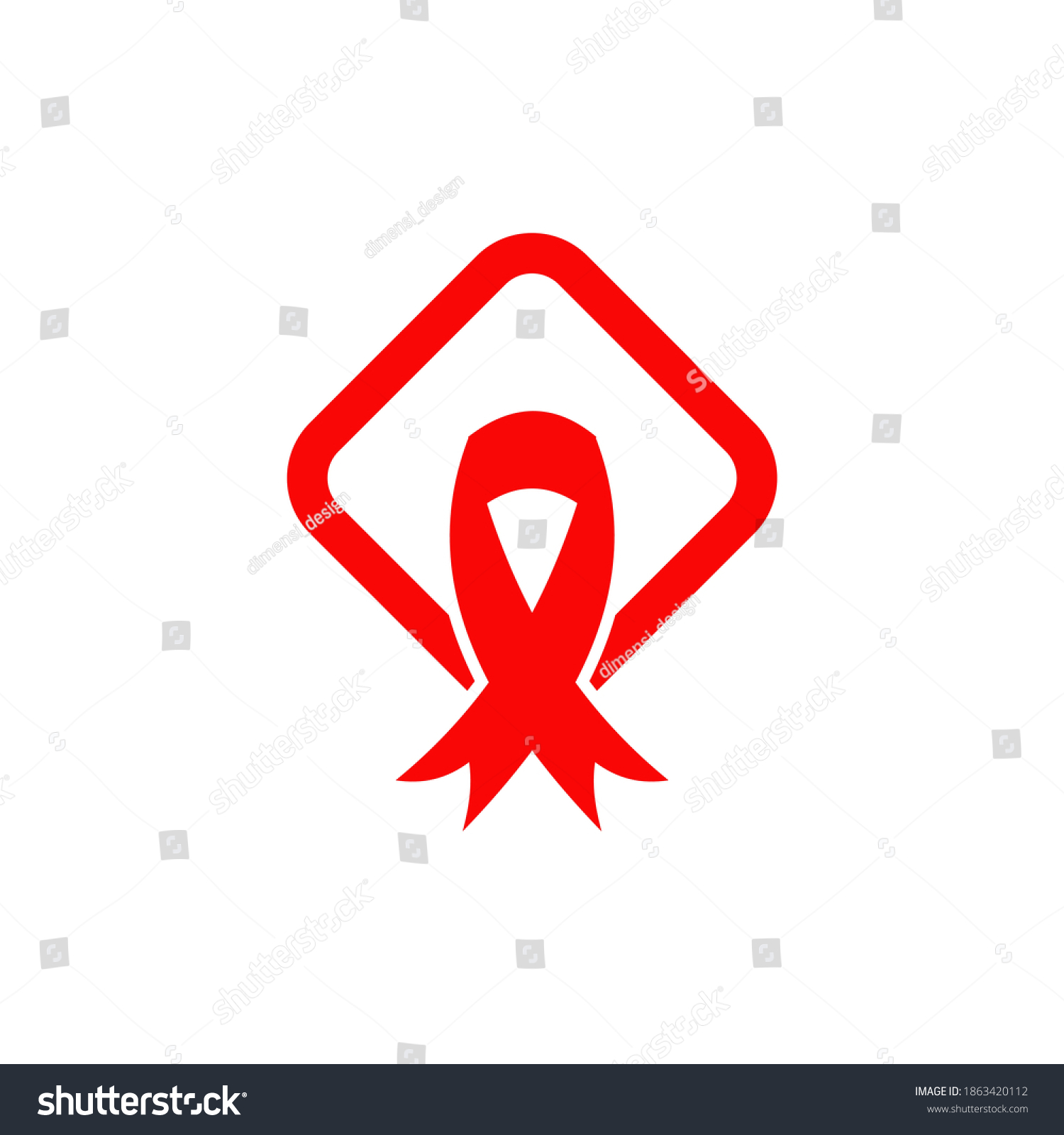 World Aids Logo Design Vector Template Stock Vector (Royalty Free ...