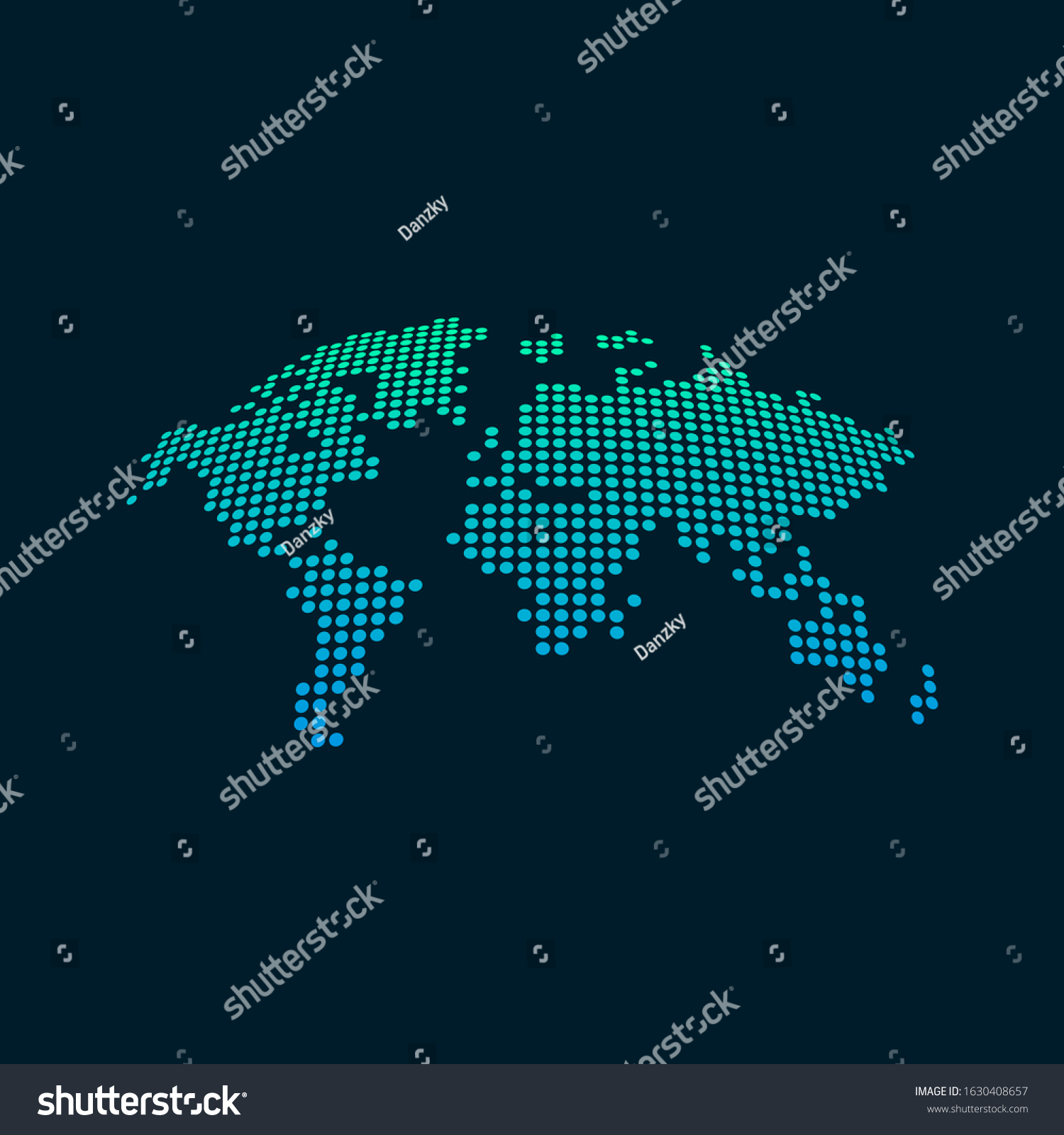 World Blank Map Vector World Digital: vector de stock (libre de ...