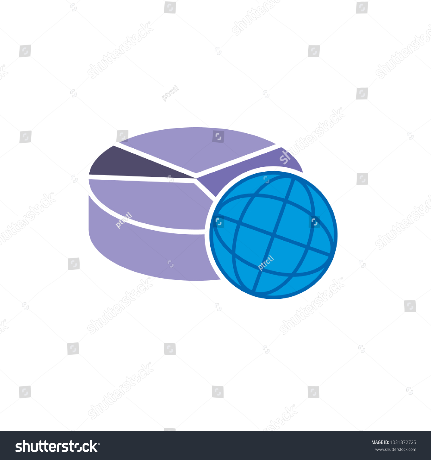 World Chart Logo Icon Design Stock Vector (Royalty Free) 1031372725 ...
