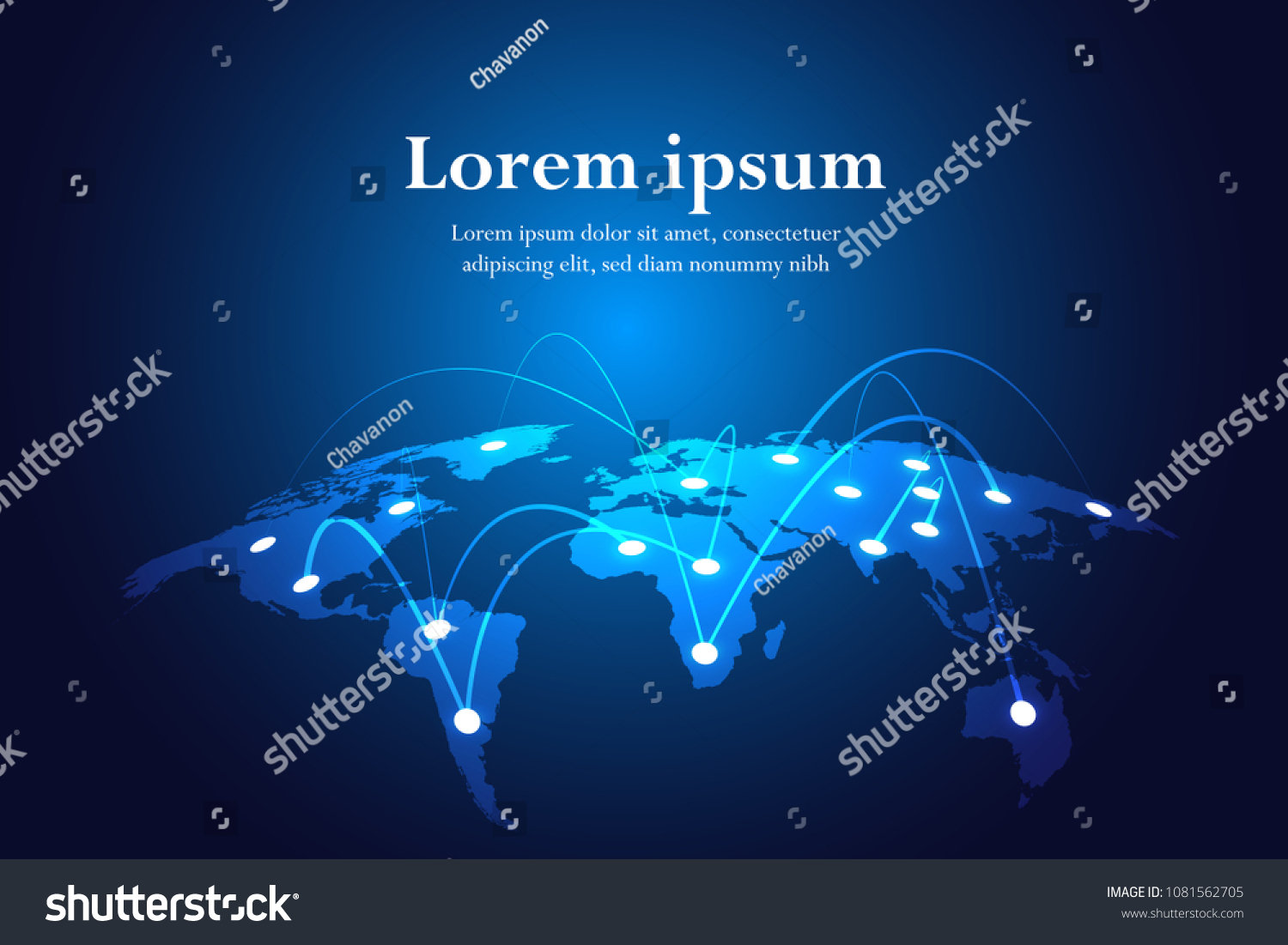 World Connection Design Concept Vector Illustration Stock Vector ...