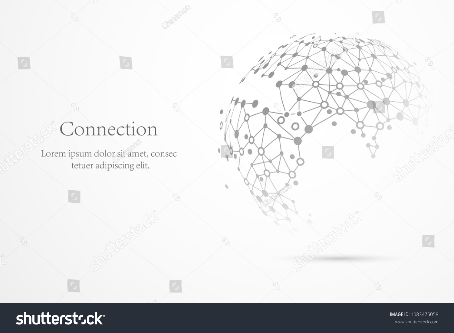 World Connection Design Concept Vector Illustration Stock Vector ...