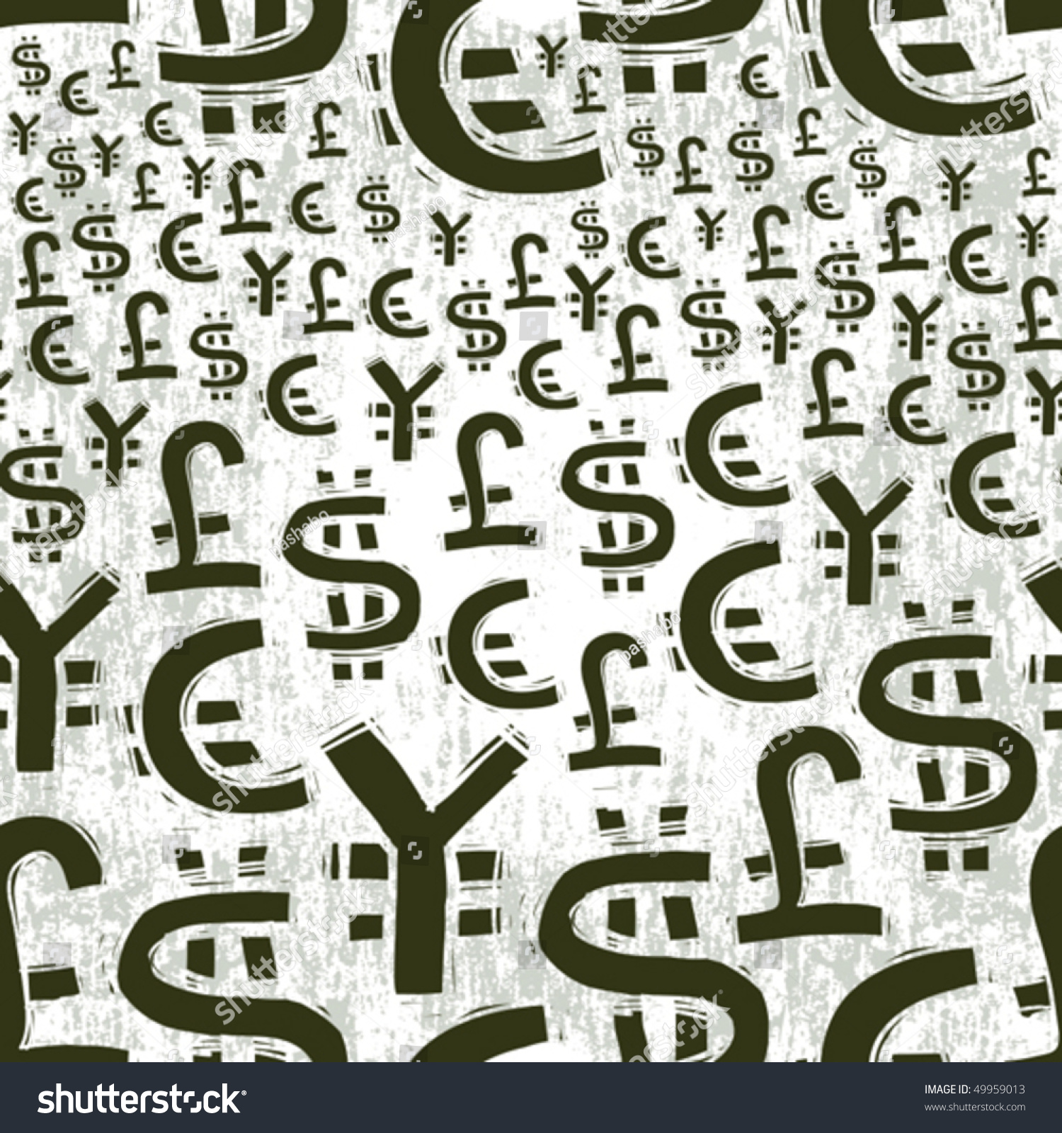 World Currency Symbols Seamless Background Pattern Stock Vector ...