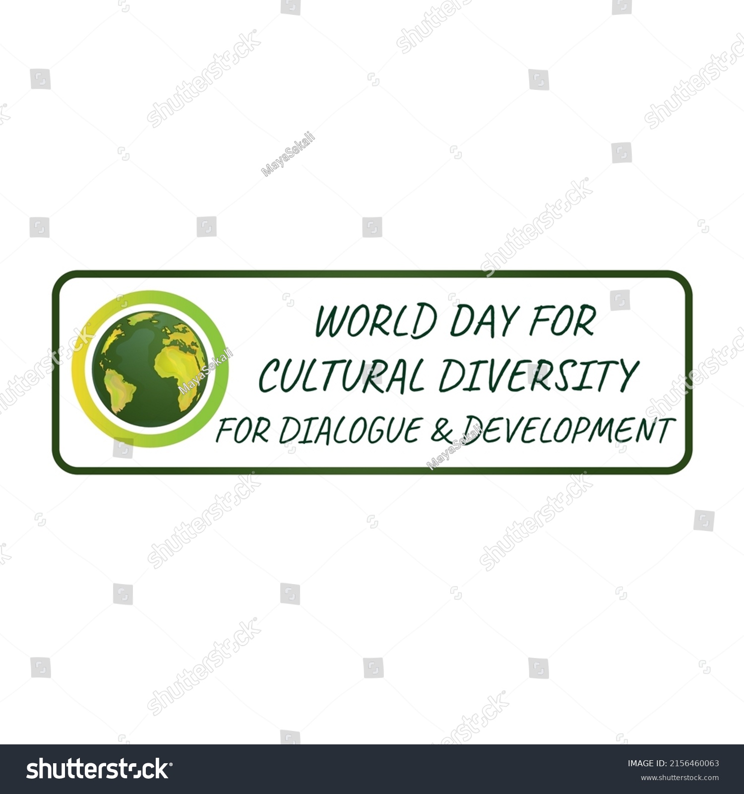 World Day Cultural Diversity Dialogue Development Stock Vector Royalty
