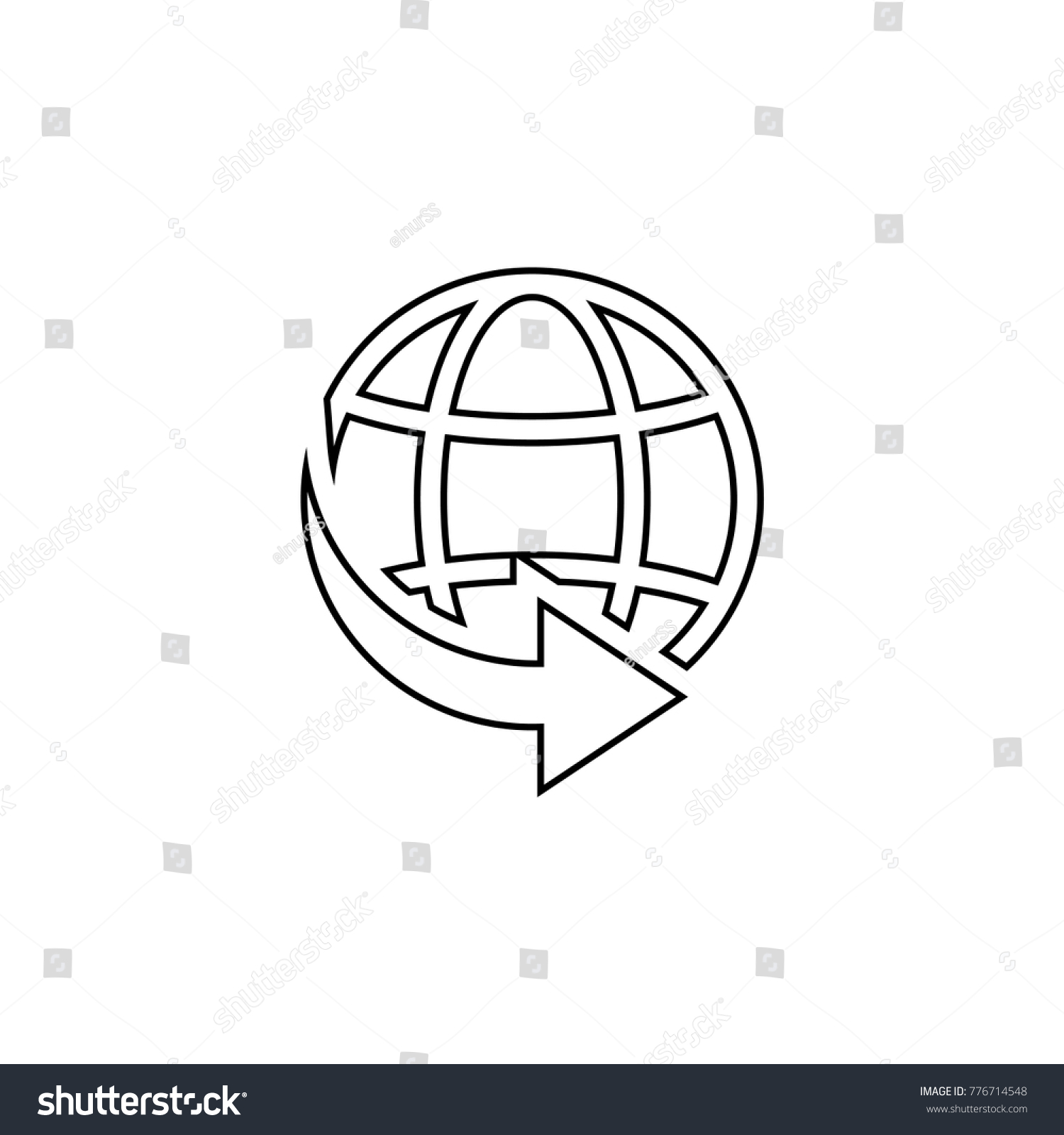 World Delivery Icon Stock Vector (Royalty Free) 776714548
