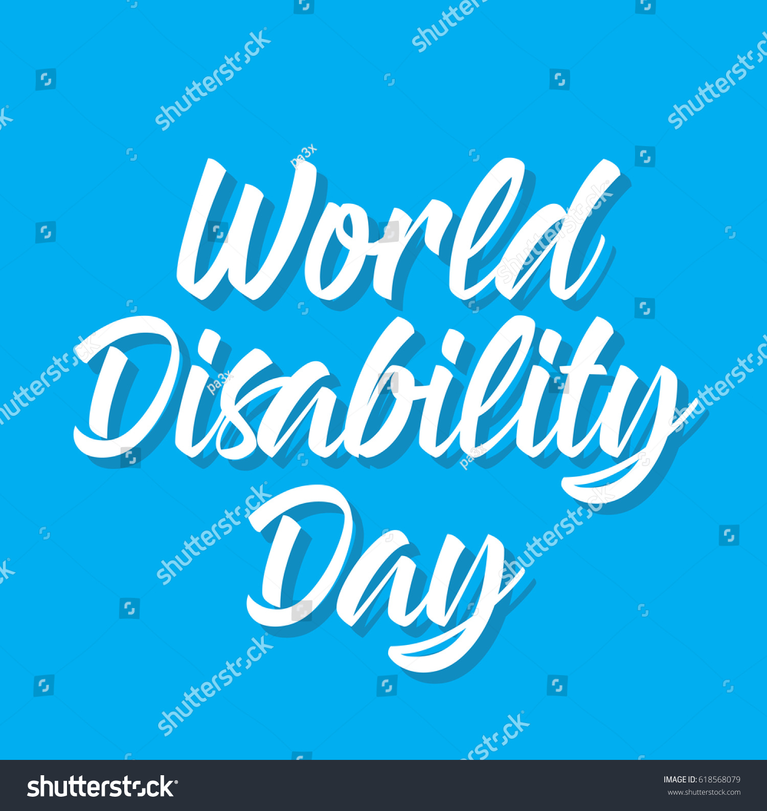 World Disability Day Text Design Vector Stock Vector (Royalty Free ...