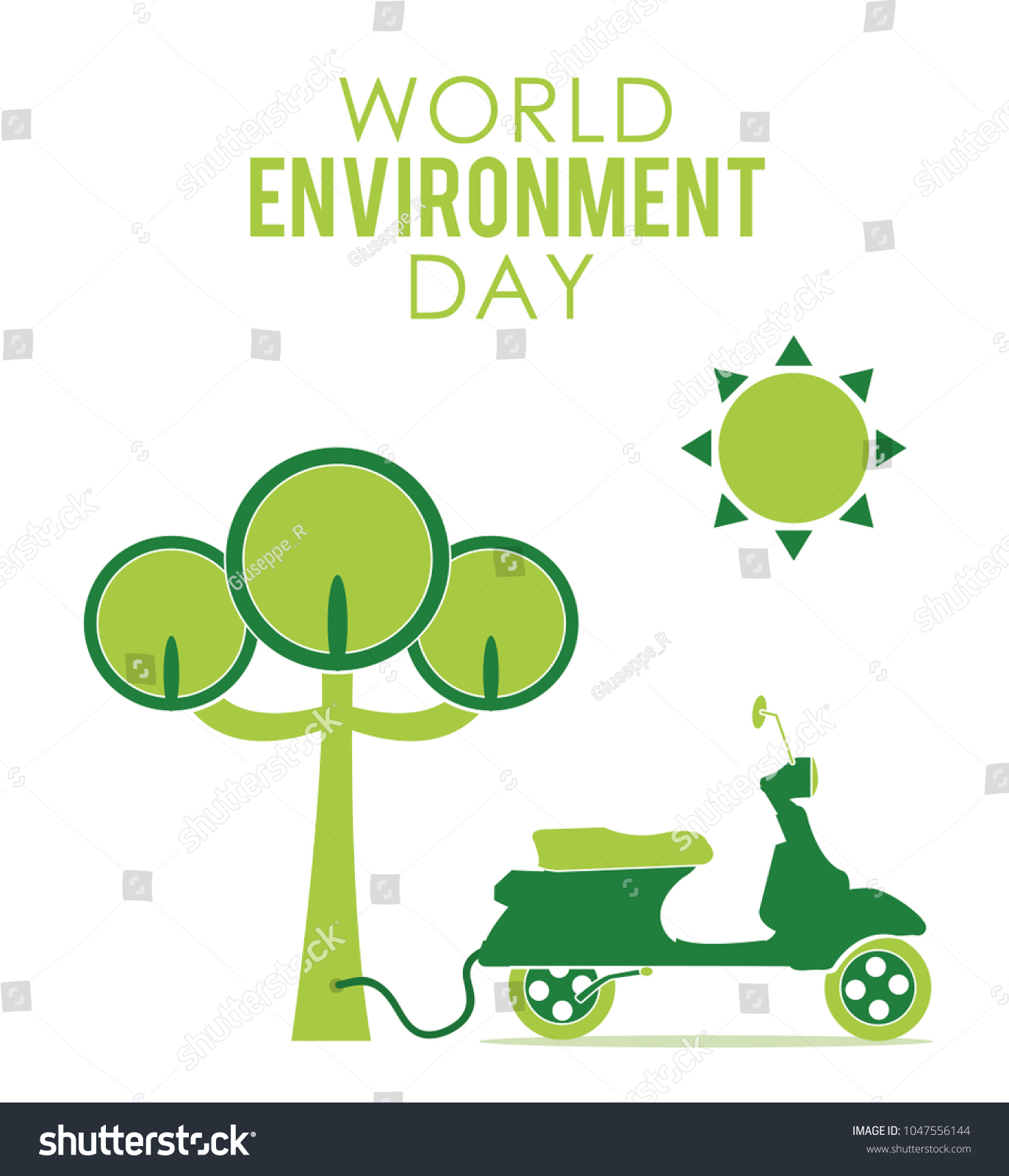 World Environment Day: vector de stock (libre de regalías) 1047556144 ...