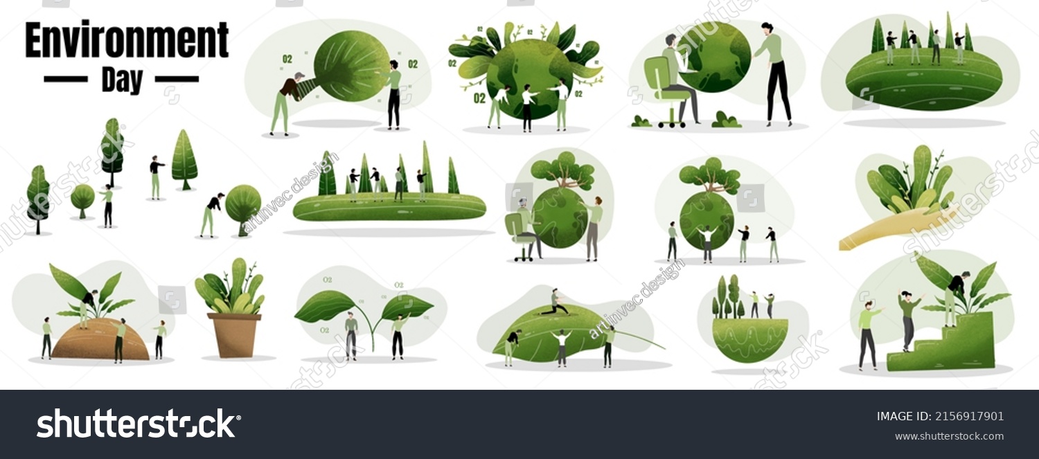 World Environment Day Illustration Vector Stock Vector (Royalty Free ...