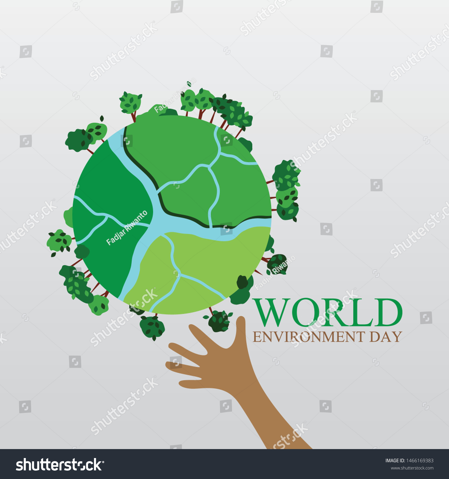 World Environment Template Vector Illustration Stock Vector (Royalty ...
