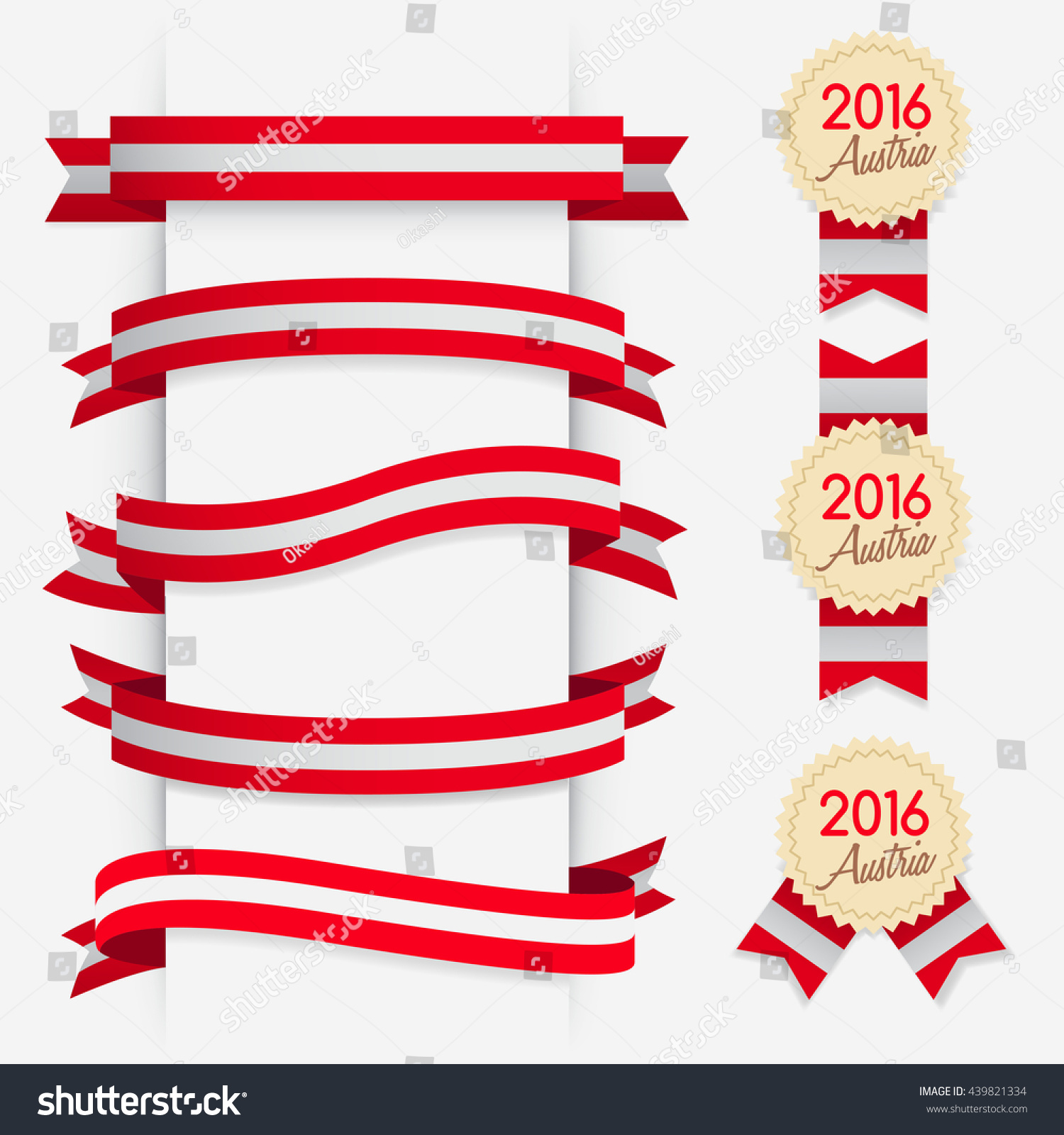 World Flag Ribbon Vector Illustration: vector de stock (libre de ...