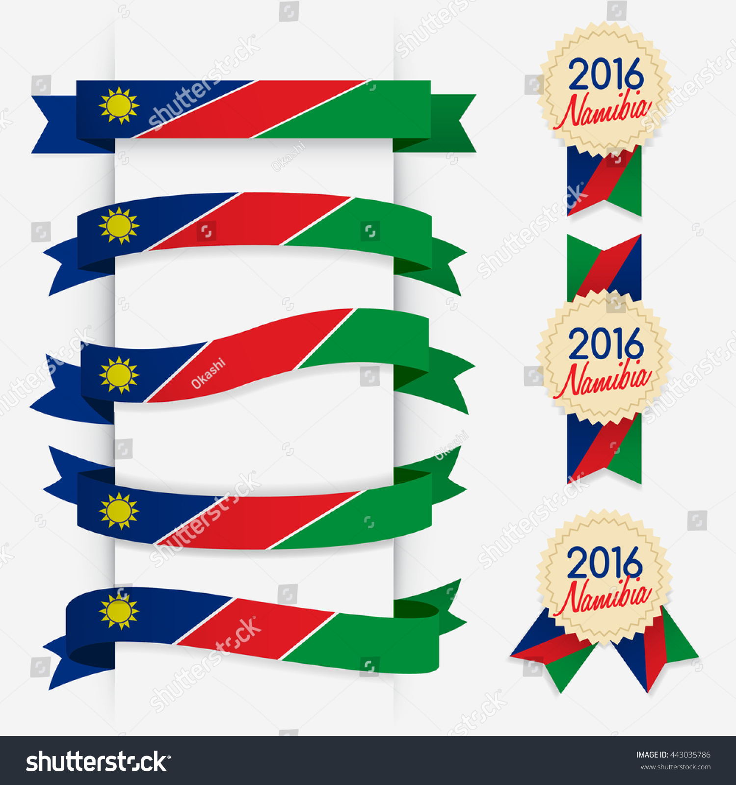 World Flag Ribbon Vector Illustration Stock Vector (Royalty Free ...