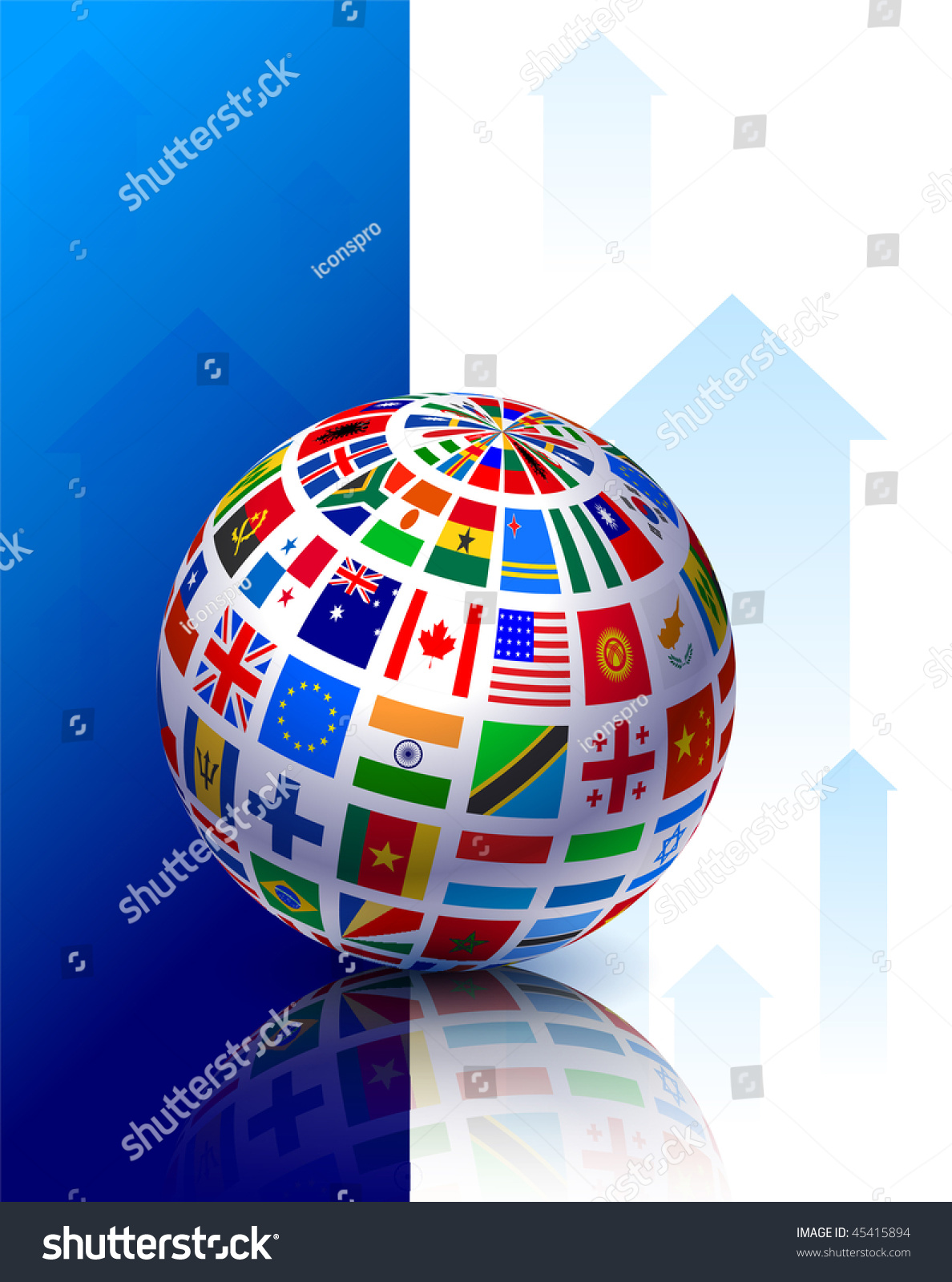 World Flags Internet Background 원본 벡터 스톡 벡터(로열티 프리) 45415894 | Shutterstock