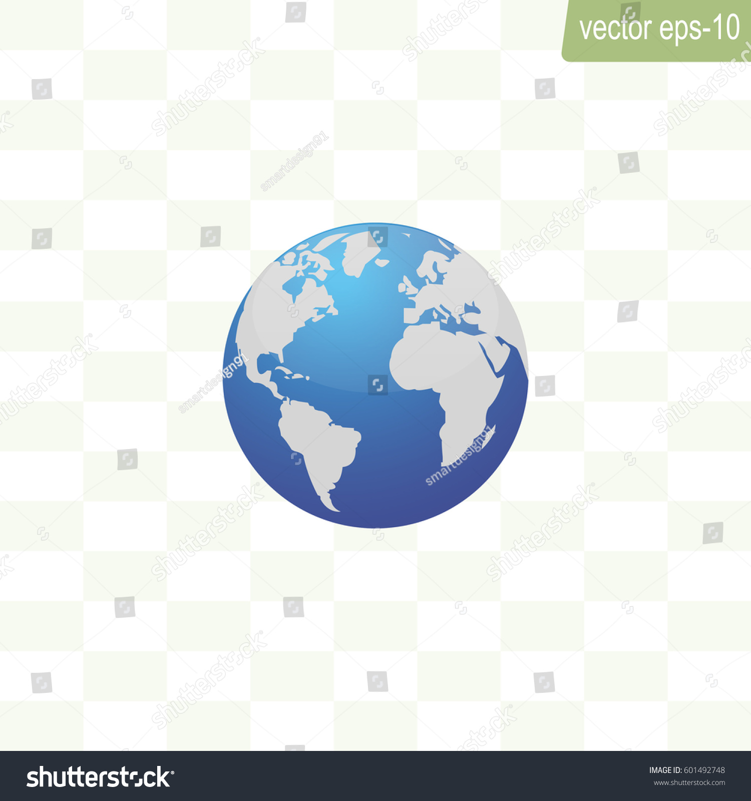 World Globe Vector Illustration: vector de stock (libre de regalías ...