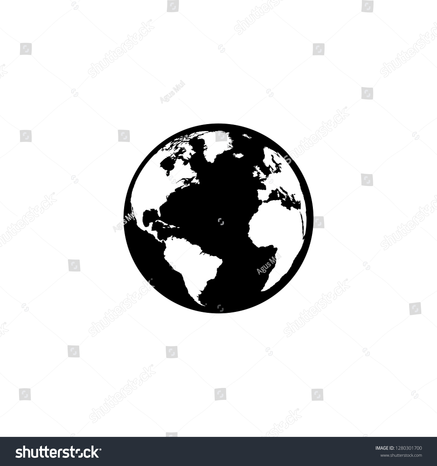 World Icon World Symbol Vector: เวกเตอร์สต็อก (ปลอดค่าลิขสิทธิ์ ...