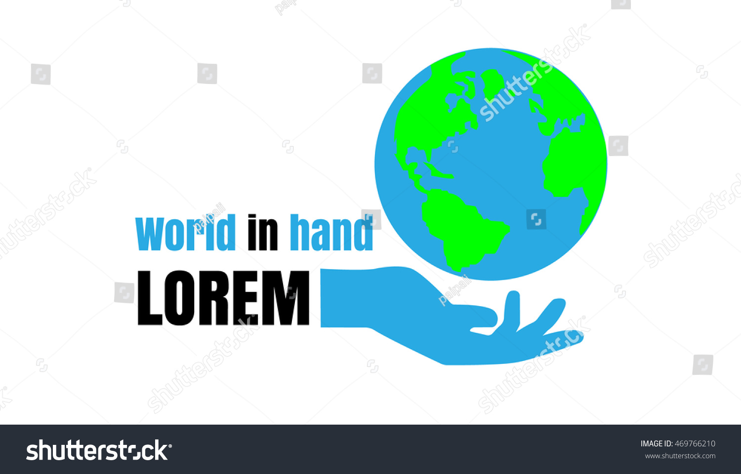 World Hand Logo Stock Vector (Royalty Free) 469766210 | Shutterstock