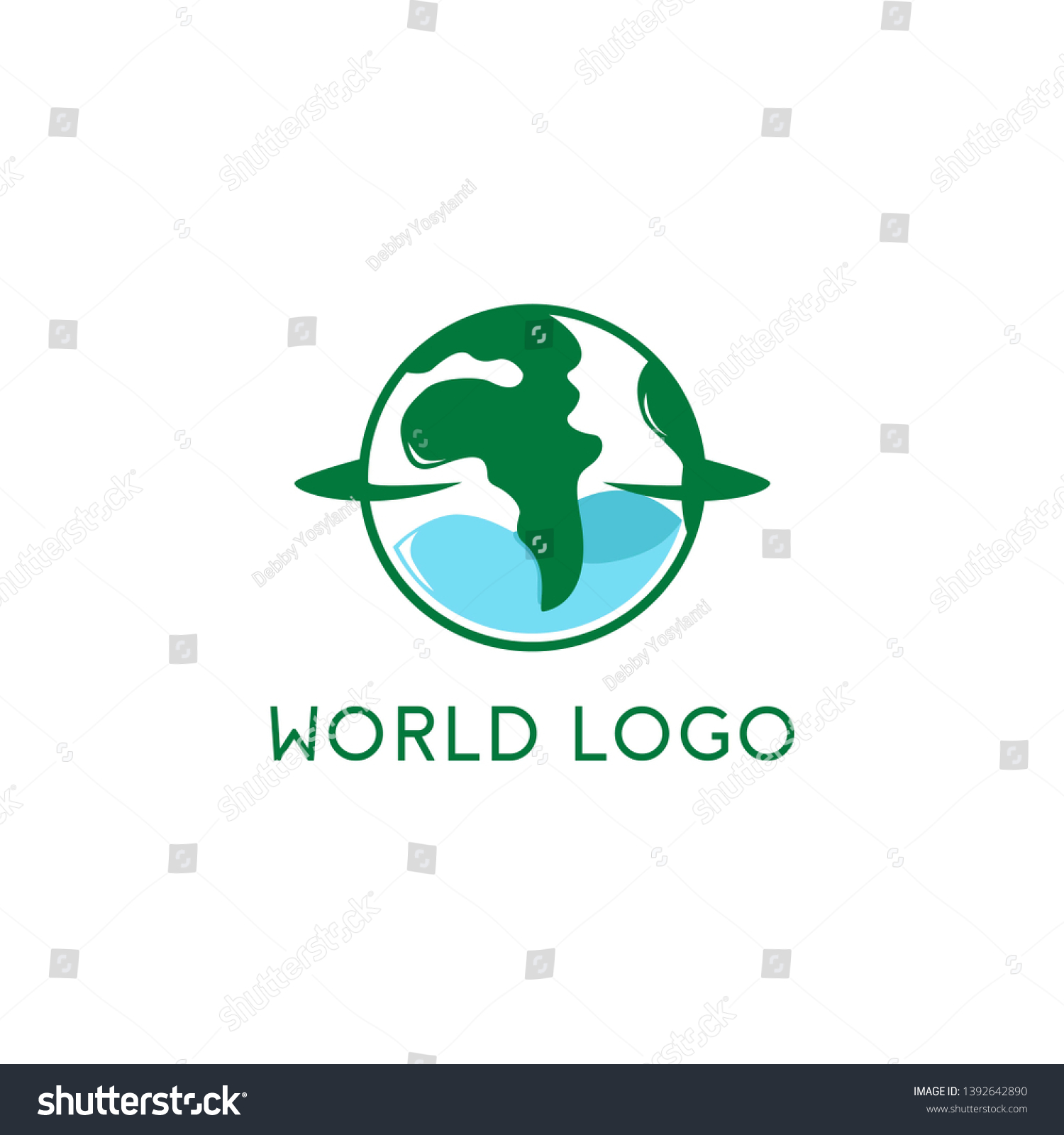 World Logo Icon Design Vector Illustration Stock Vector (Royalty Free ...