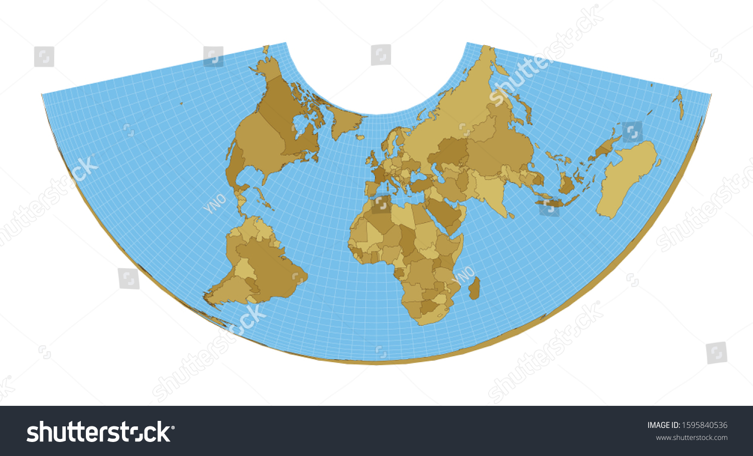 World Map Albers Conic Equalarea Projection Stock Vector (Royalty Free ... World Map Albers Conic Equalarea Projection Stock Vector (Royalty Free ...