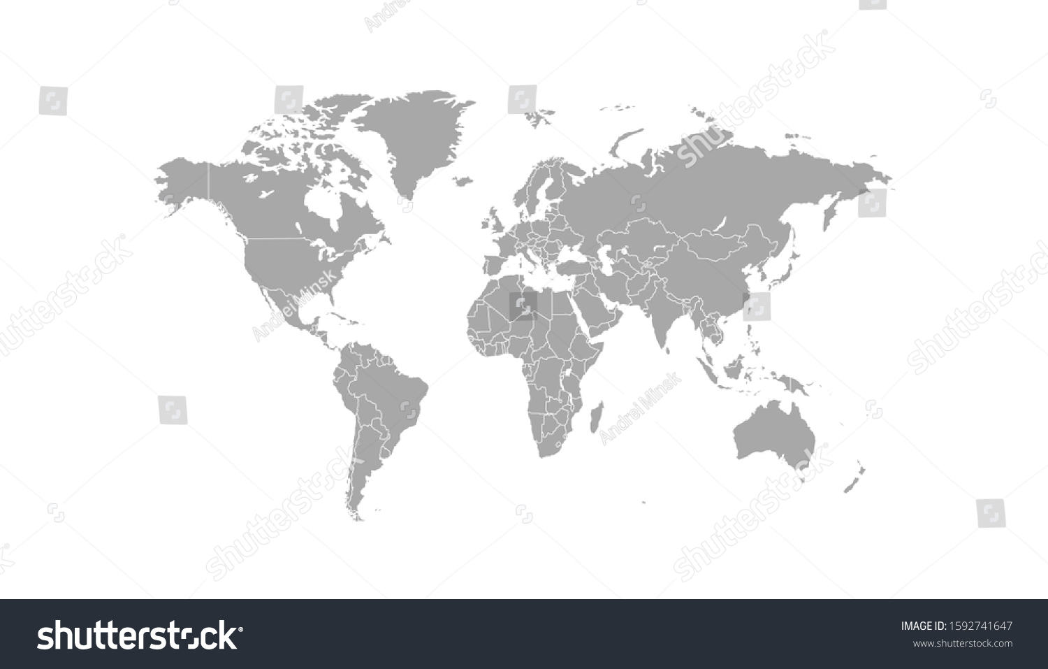 World Map Color Vector Modern: Vector có sẵn (miễn phí bản quyền ...