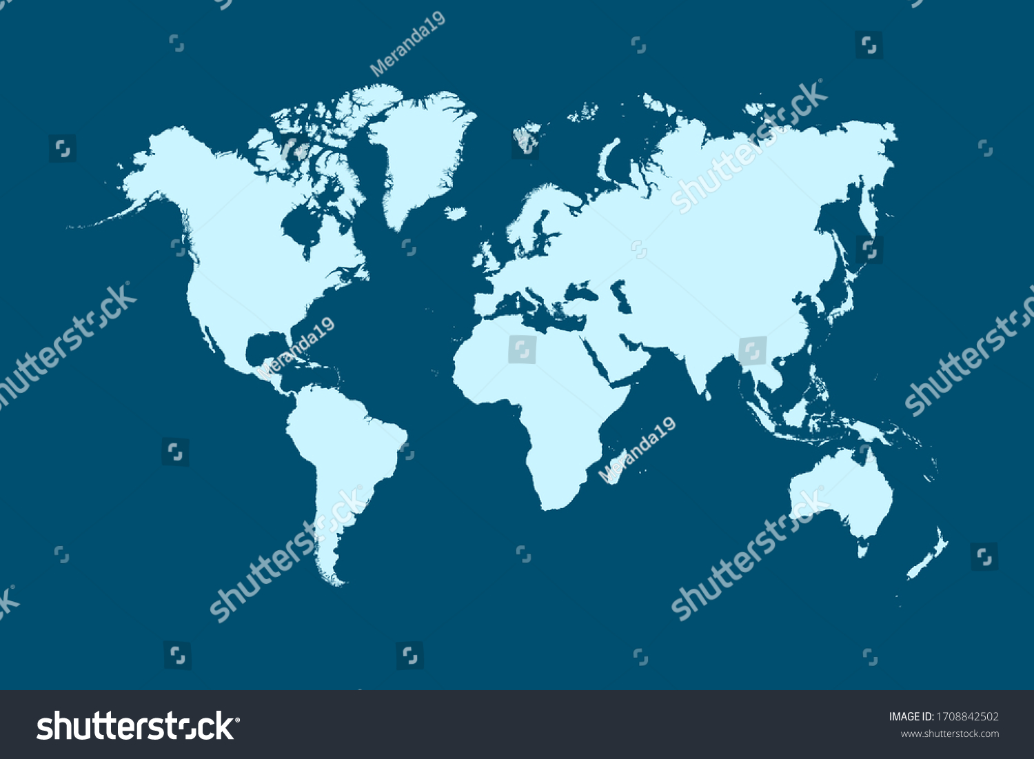 Mapa mundial de colores vectorial moderno: vector de stock (libre de ...